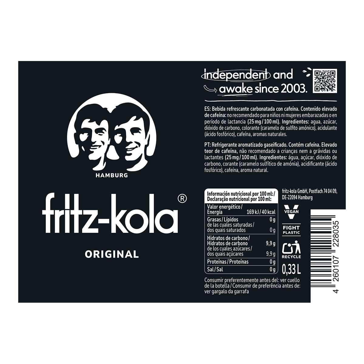 Refresco de cola Fritz Kola · Fritz Kola · El Corte Inglés