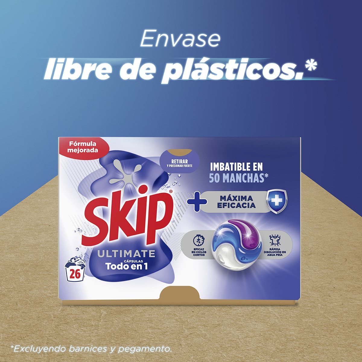 Detergente cápsulas Ultimate Todo en 1 Máxima Eficacia caja 26 cápsulas ...