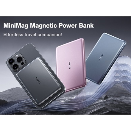 Powerbank Torras MiniMag Ultimate Slim Wireless 1000MAH - Dark Grey ...