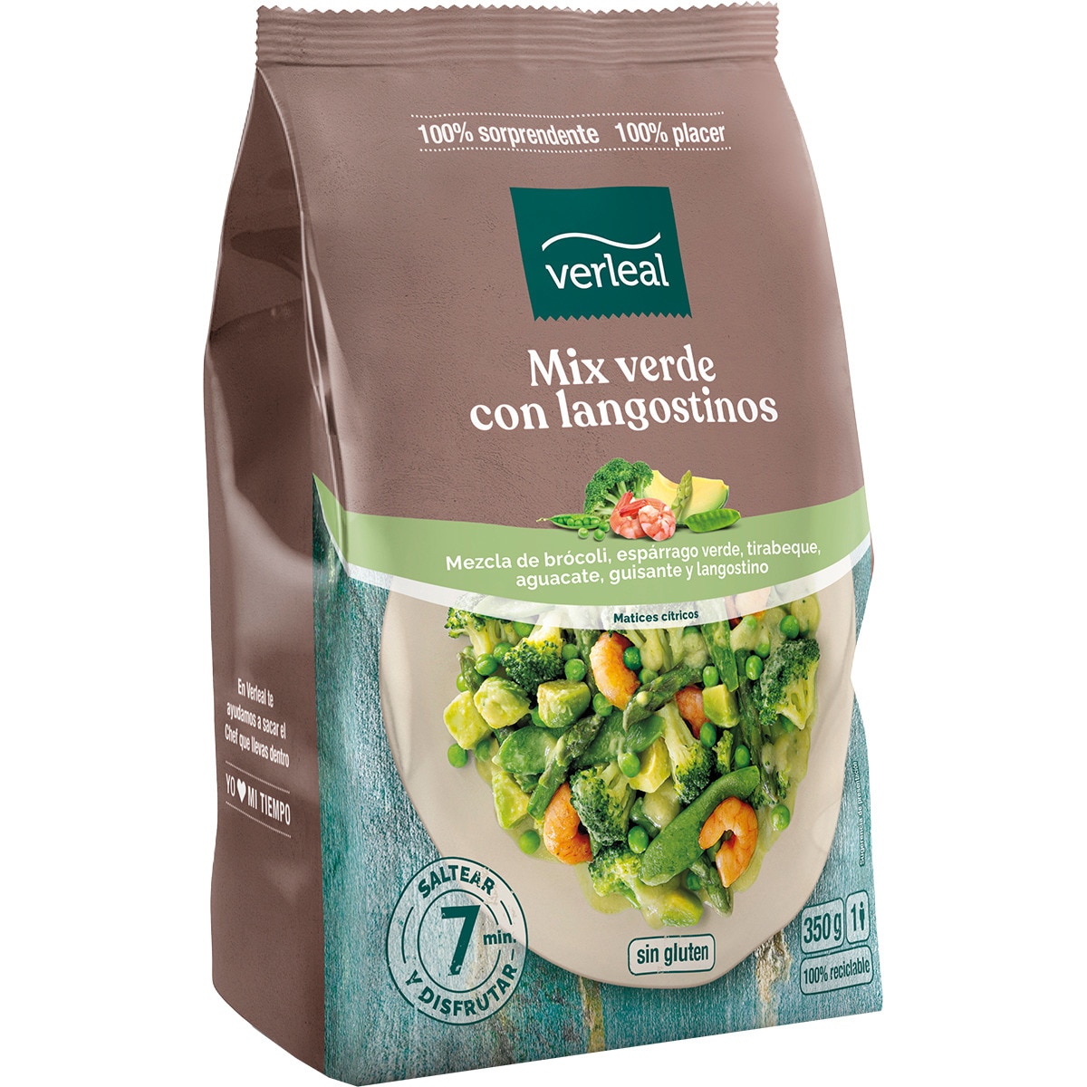 Mix verde con langostinos sin gluten bolsa 350 g · VERLEAL ...