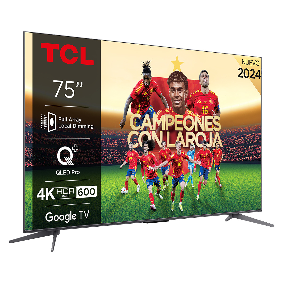 TV QLED 190,5 cm (75") TCL 75C655 PRO, 4K UHD, Smart TV by Google TV, Dolby Vision y Atmos ...