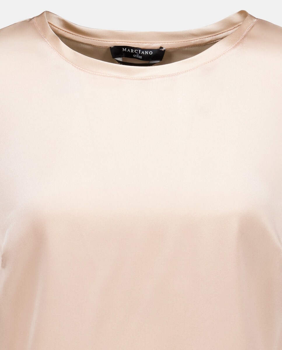 Top de seda de manga corta de mujer · Marciano by Guess · El Corte Inglés