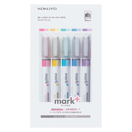 Set 5 marcadores Kokuyo Mark+ doble tono tipo 1 · Kokuyo · El Corte Inglés