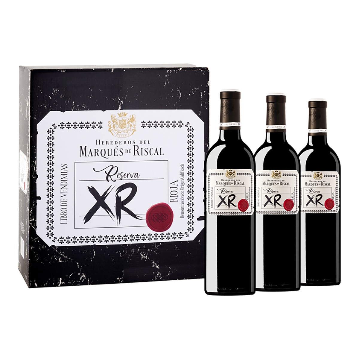 Estuche vinos tintos Reserva XR de Marqués de Riscal 2019 Rioja Mágnum · Marqués de Riscal · El ...
