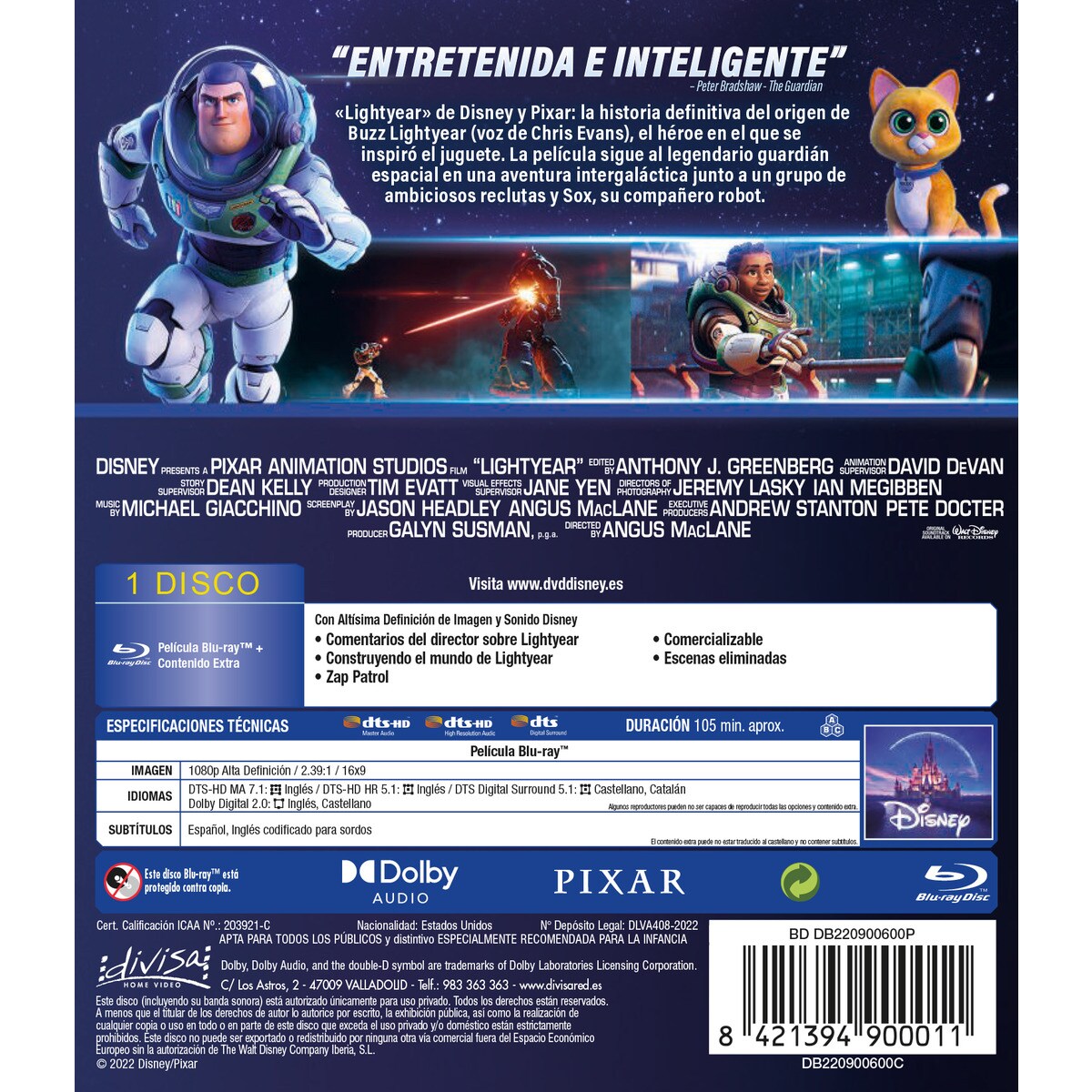 Lightyear (Blu-Ray) · DIVISA RED S. A. · El Corte Inglés