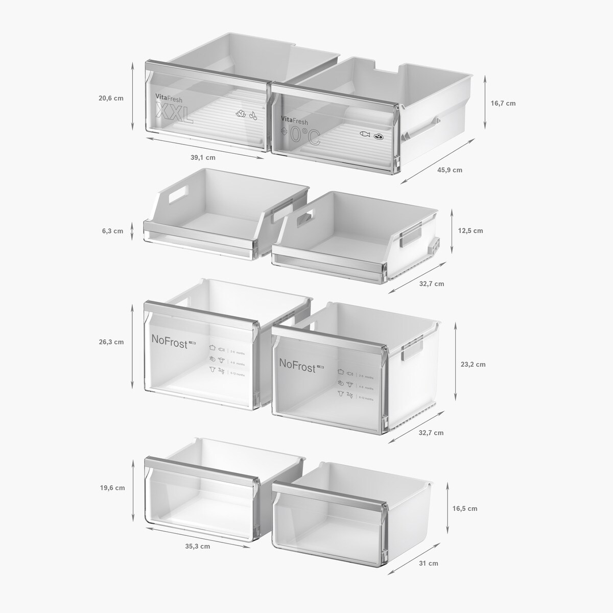 Frigorífico americano Bosch No Frost, VitaFresh XXL - KFI96AXEA · Bosch ...
