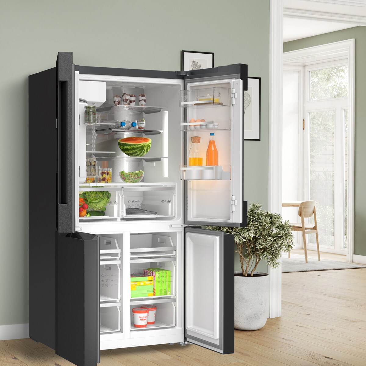 Frigorífico americano Bosch No Frost, VitaFresh XXL - KFI96AXEA · Bosch ...