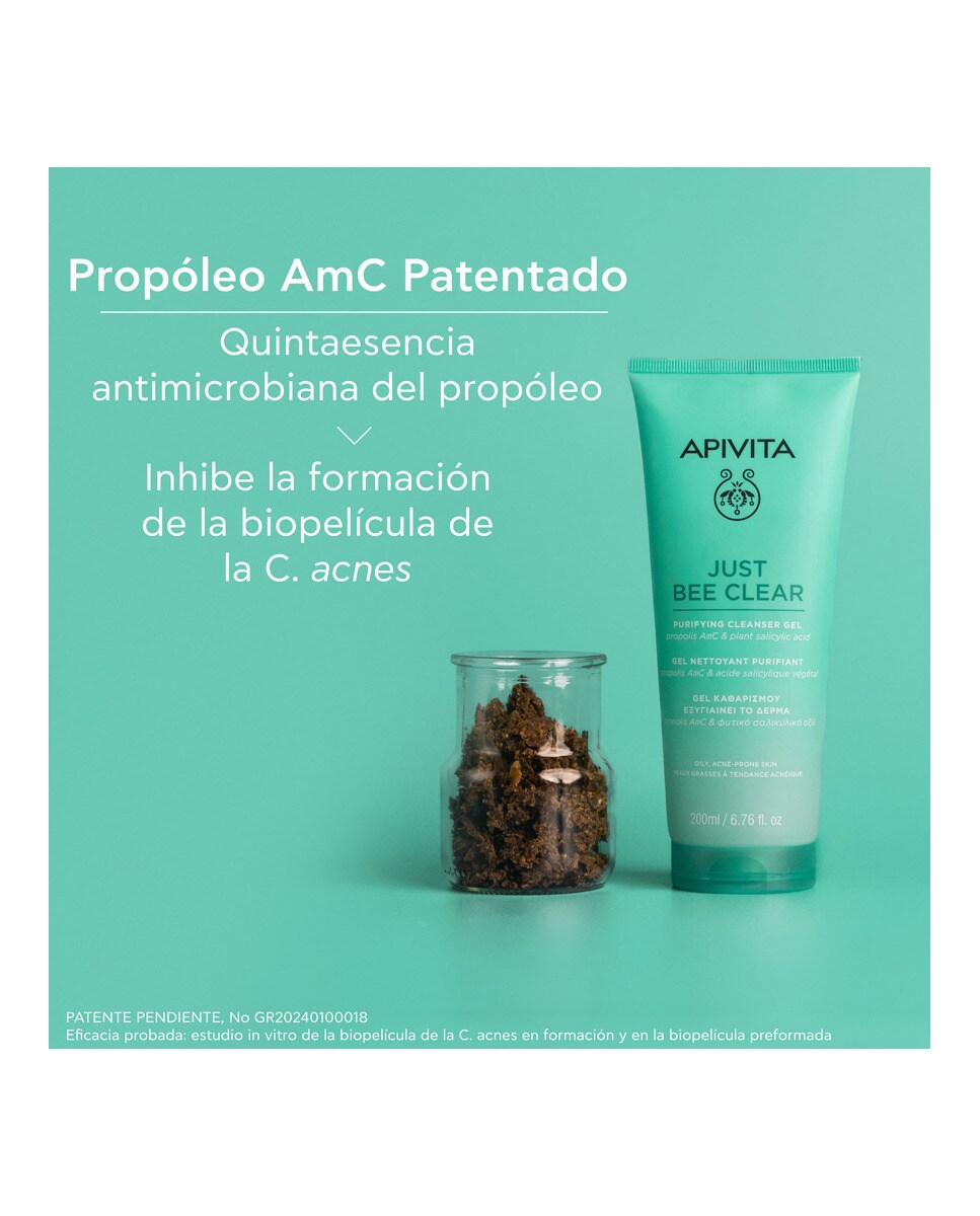 Gel limpiador purificante Just Bee Clear 200 ml Apivita · Apivita · El Corte Inglés