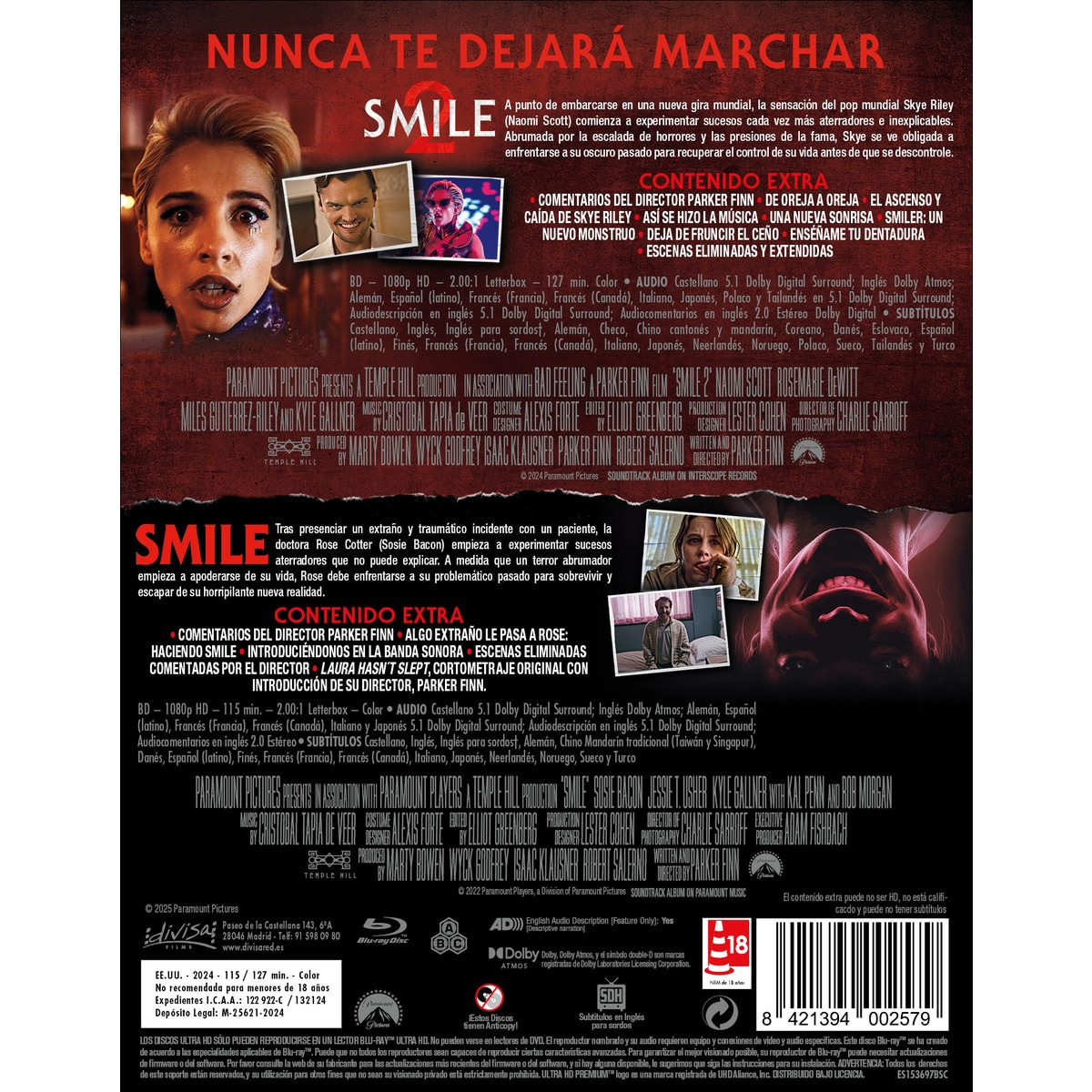 Smile: Colección 2 películas (Blu-Ray) · DIVISA RED S.A. · El Corte Inglés