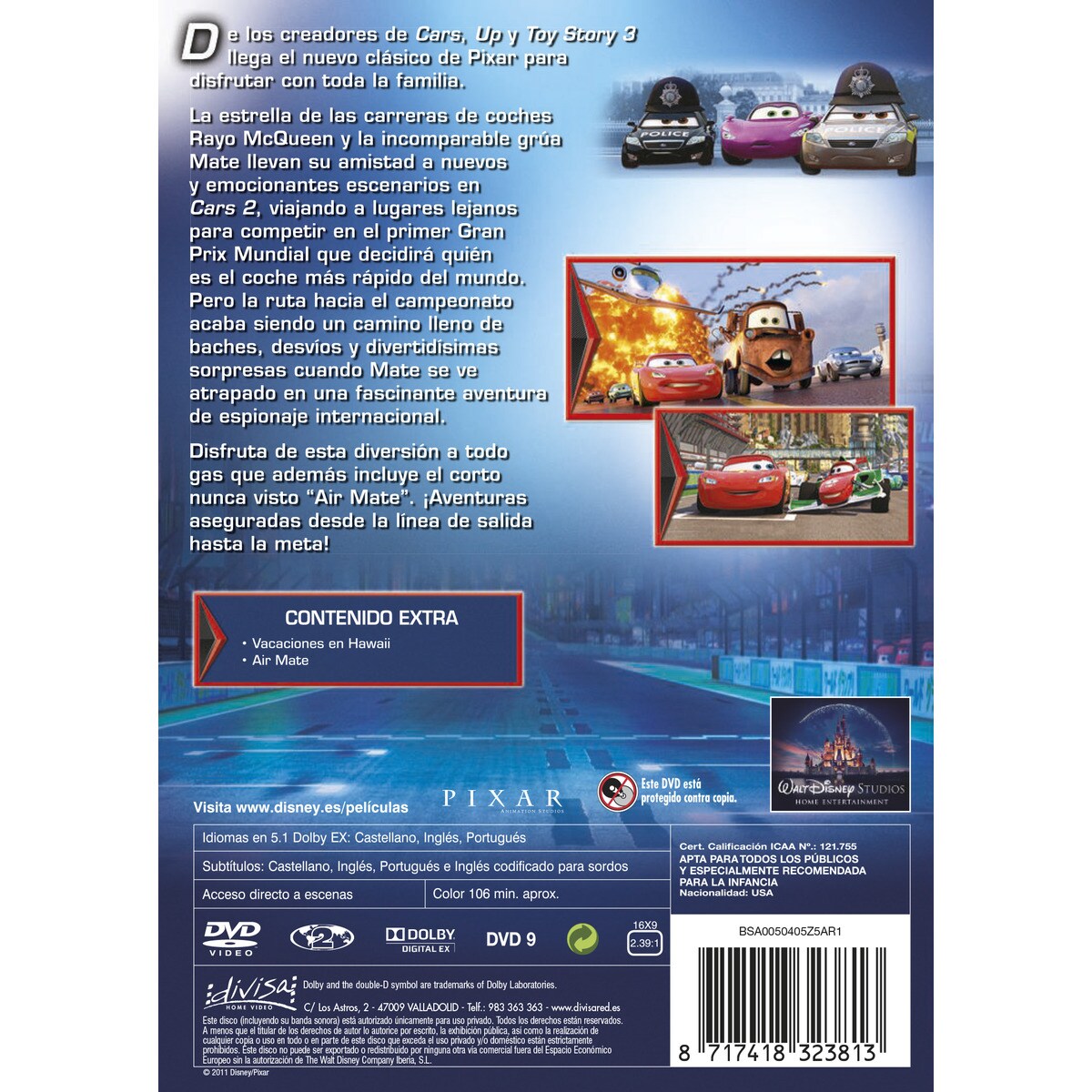 Cars 2 (DVD) · DISNEY / PIXAR · El Corte Inglés