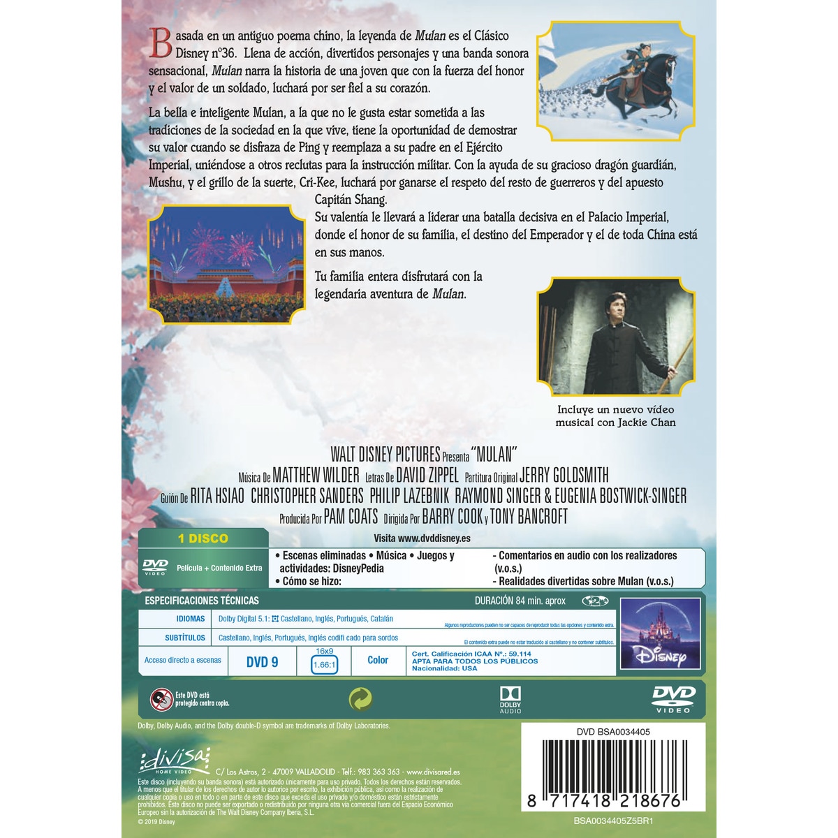 Mulan (DVD) · Disney · El Corte Inglés