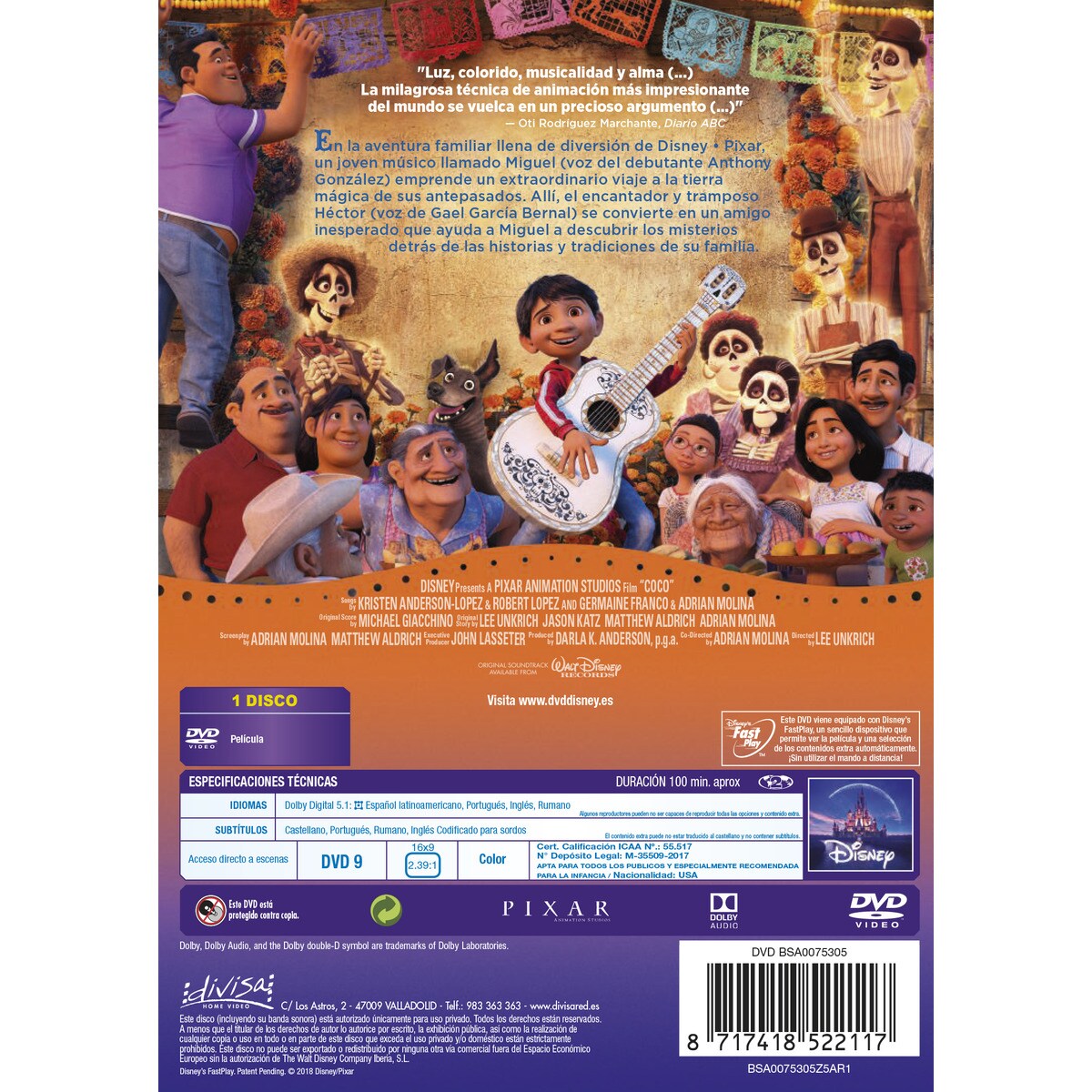 Coco (DVD) · DISNEY / PIXAR · El Corte Inglés