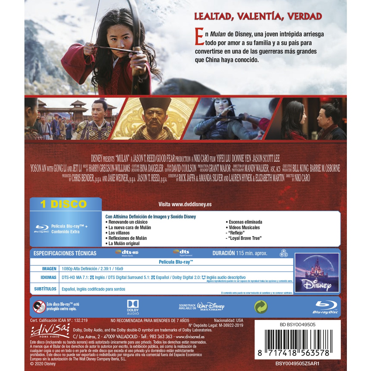 Mulán (imagen real) (Blu-Ray) · Disney · El Corte Inglés