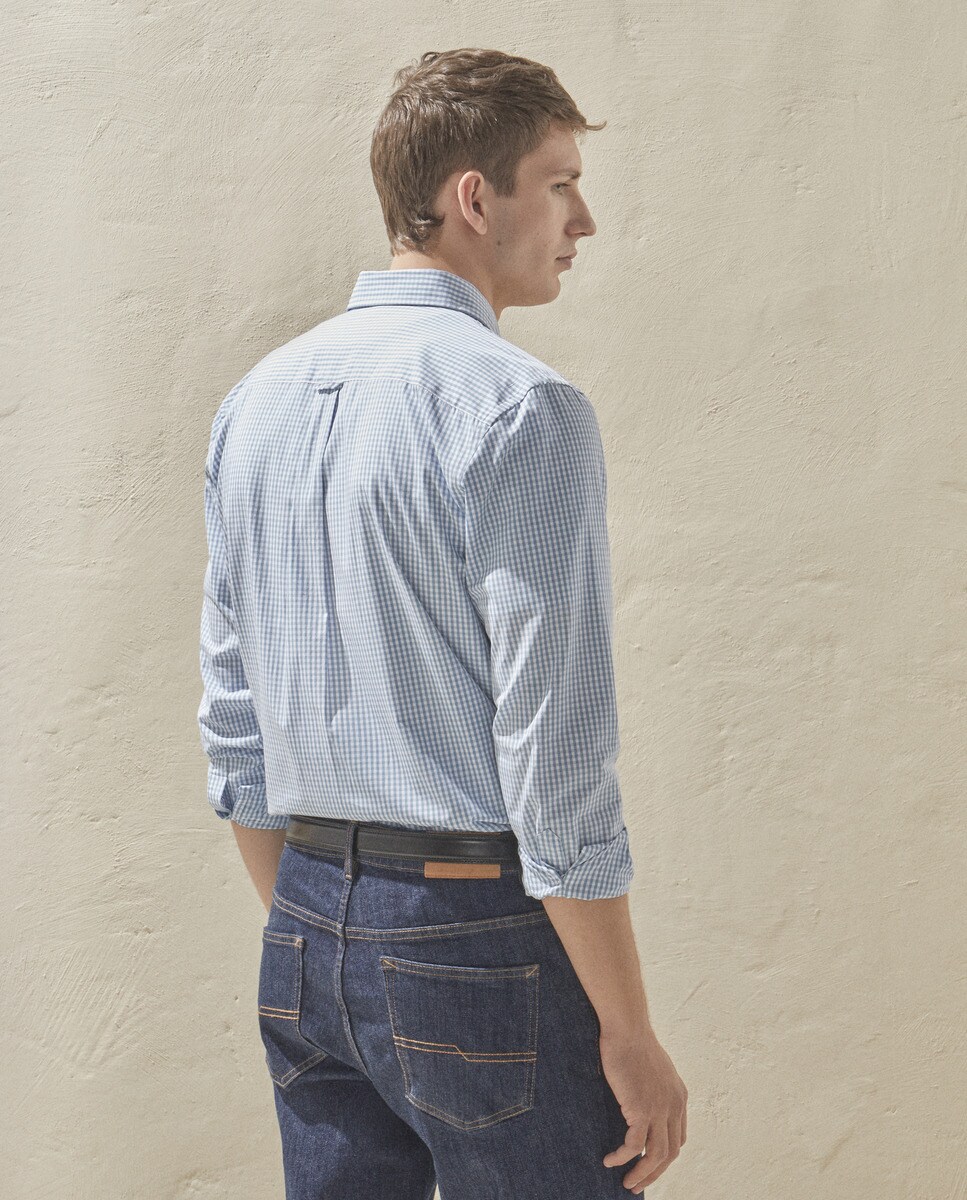 Camisa popelín patrón classic · Dustin · El Corte Inglés