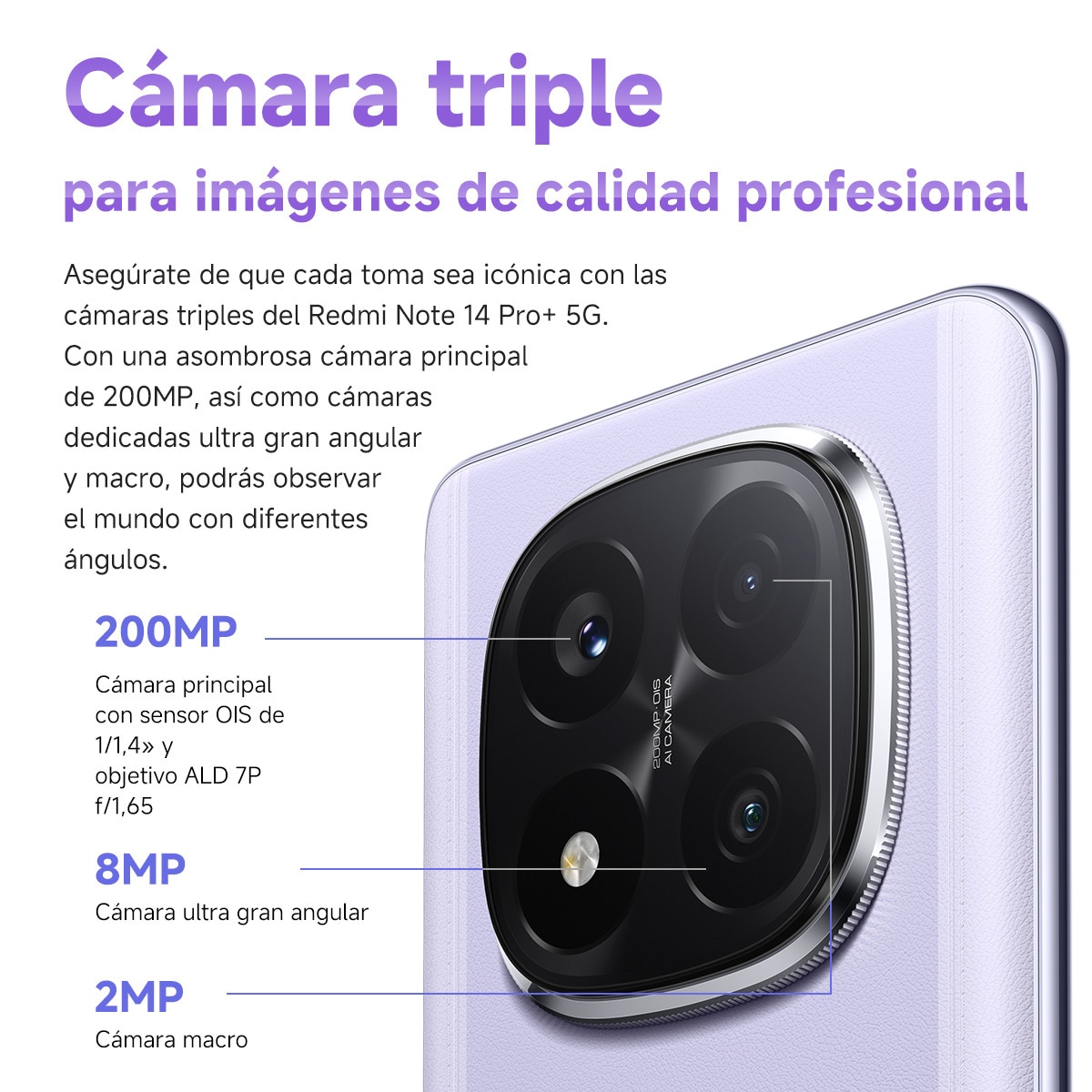 Xiaomi Redmi Note 14 Pro+ 5G 8GB + 256GB móvil libre · XIAOMI · El ...