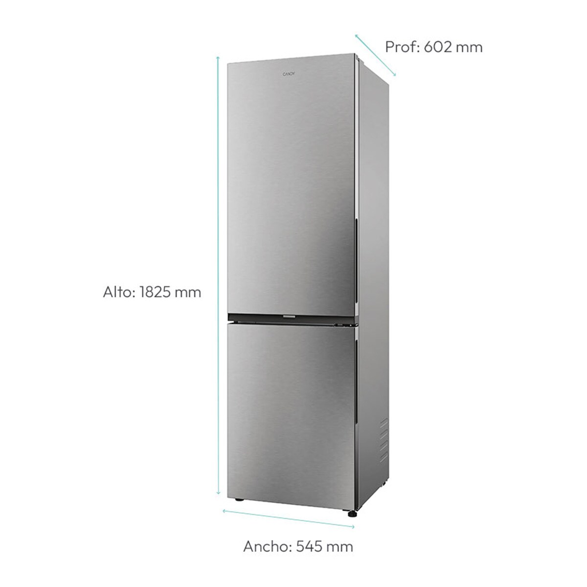 Frigorífico combi Candy Total No Frost City Fresco 300 - CNCQ2T518EX ...