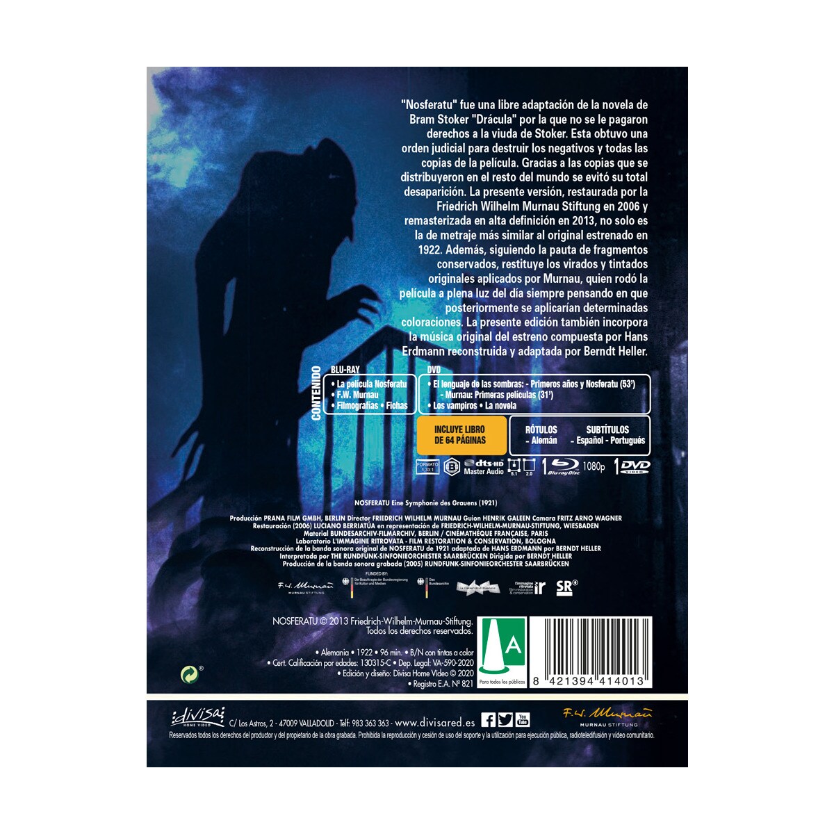 Nosferatu (Blu-Ray + DVD + Libro) · DIVISA RED S. A. · El Corte Inglés