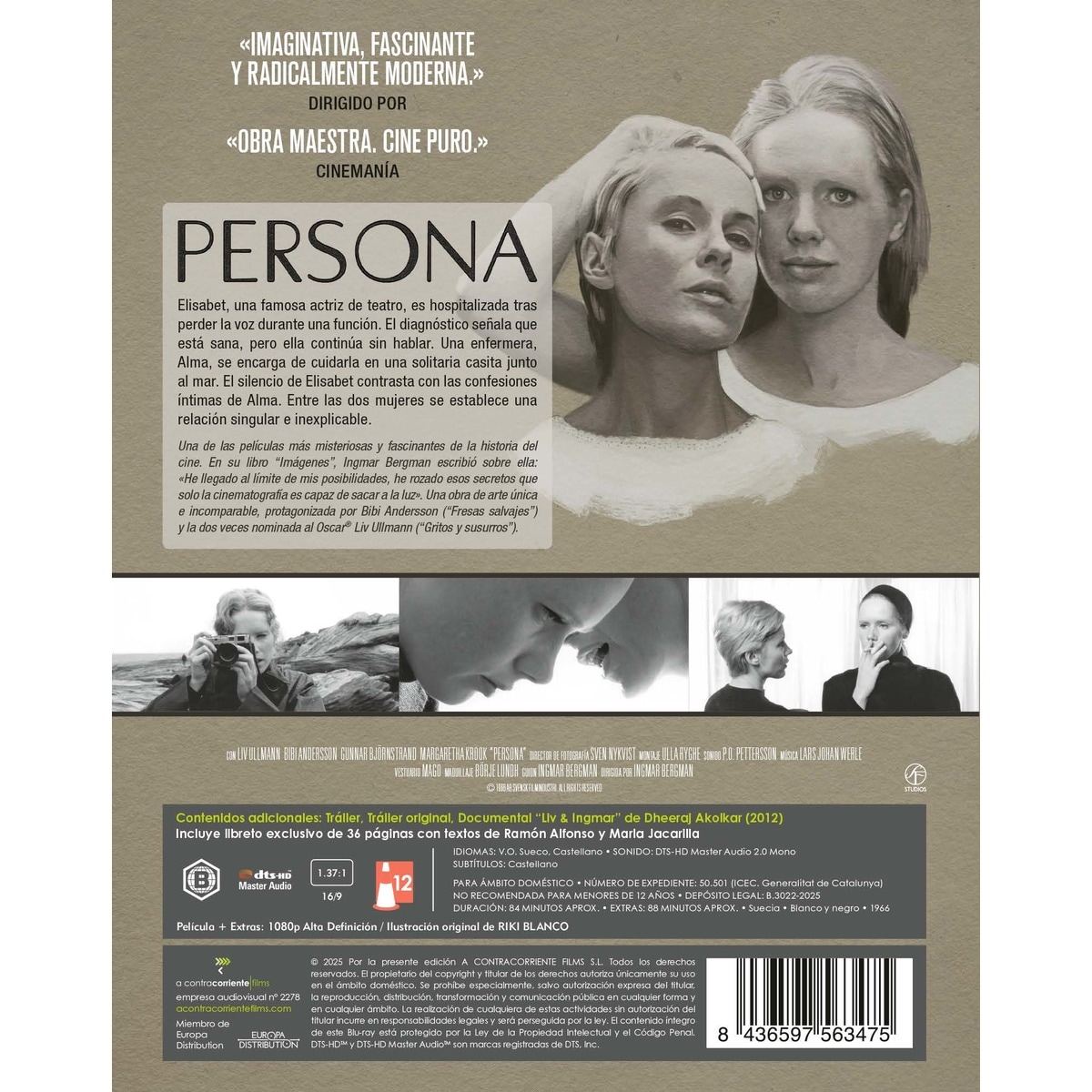 Persona (Blu-Ray) · A CONTRACORRIENTE · El Corte Inglés