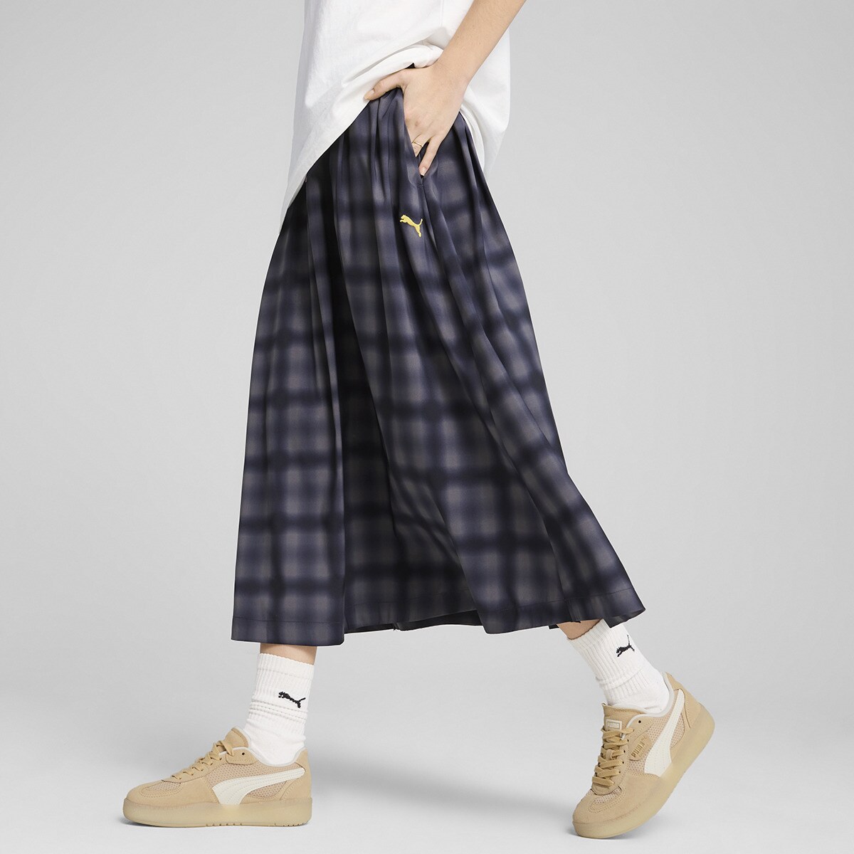 Saia de Mulher Road To Unity Woven Midi AOP Pleated Skirt · Puma · El ...