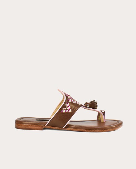 Sandalias planas Tiki Toe de piel · Meher Kaklia · El Corte Inglés