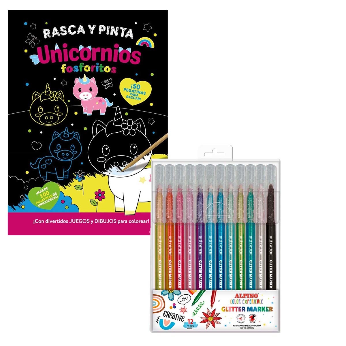 pack cuaderno para colorear y colores · Varias Marcas · El Corte Inglés