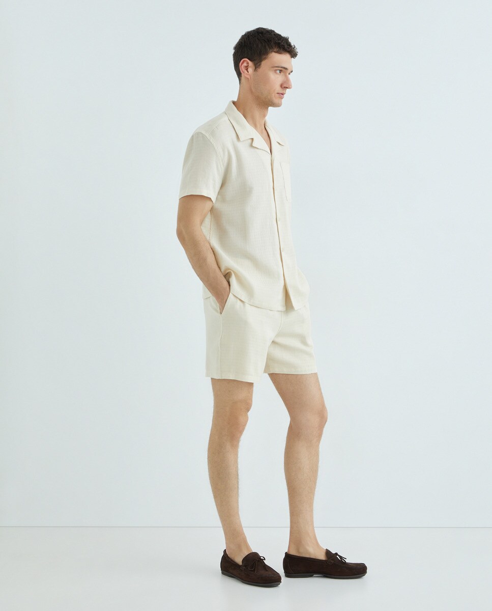 Camisa de playa de hombre manga corta · Hugo · El Corte Inglés