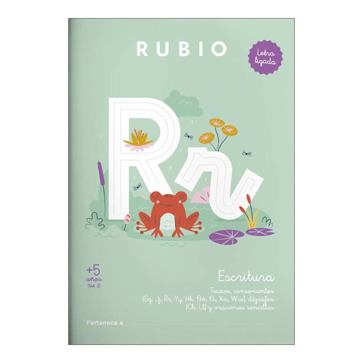 Escritura con letra ligada (+5 años) Vol. 2: Trazos, consonantes (Gg ...