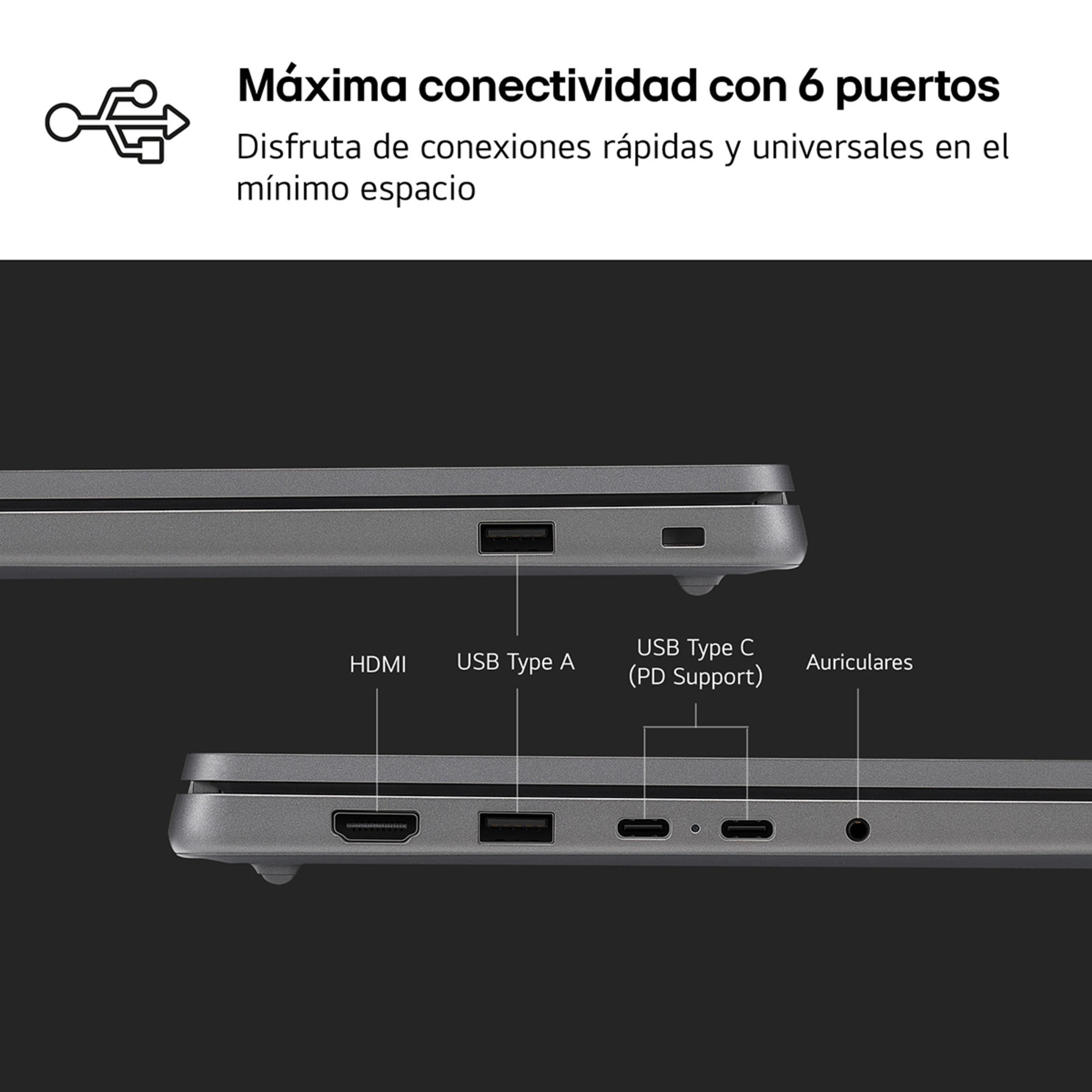 Portátil LG gram Book 15U50T, i5-1334U, 16GB, 512GB SSD, 15", W11 · LG · El Corte Inglés