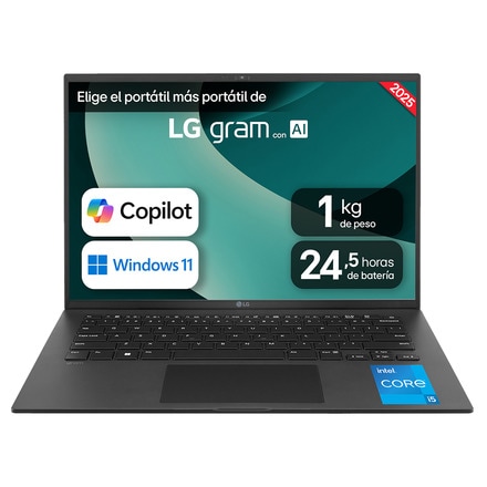 Portátil LG gram 14Z90RU, i5-1334U, 16GB, 512GB SSD, 14", W11 · LG · El Corte Inglés