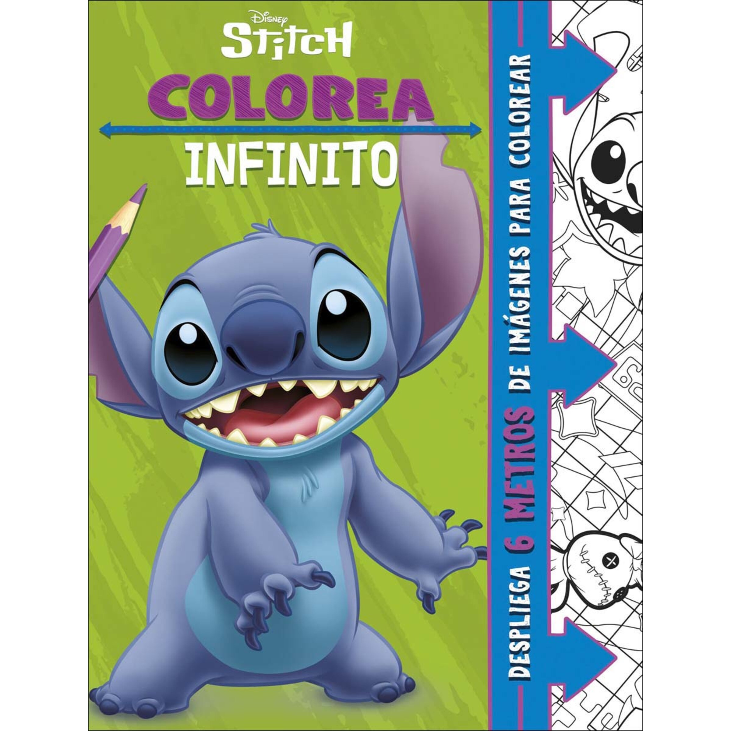 Stitch. Colorea infinito: 6 metros de imágenes para colorear (Capa mole ...