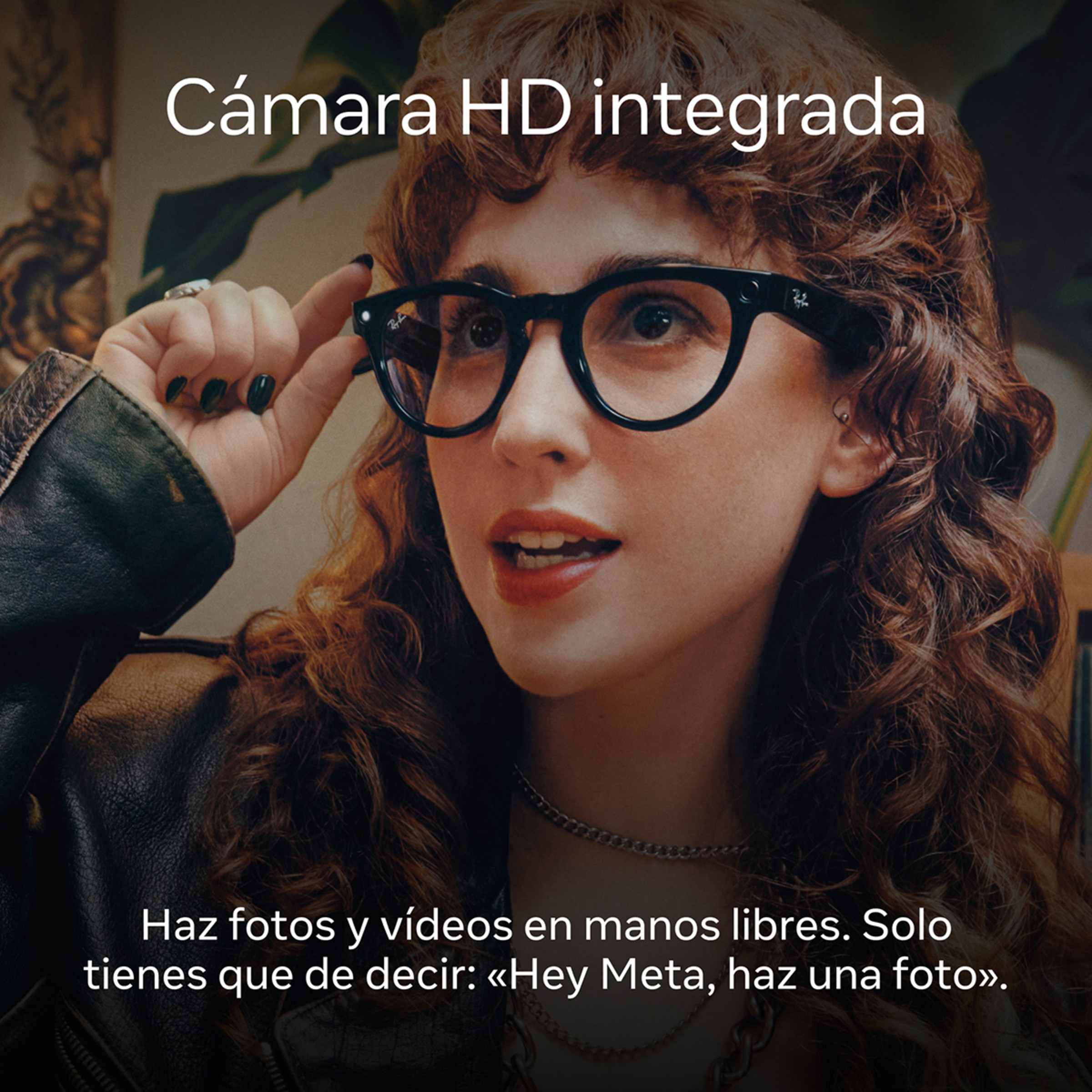 Gafa de sol inteligente Ray-Ban Meta Headliner piedra brillante, Transitions, Ajuste de puente ...