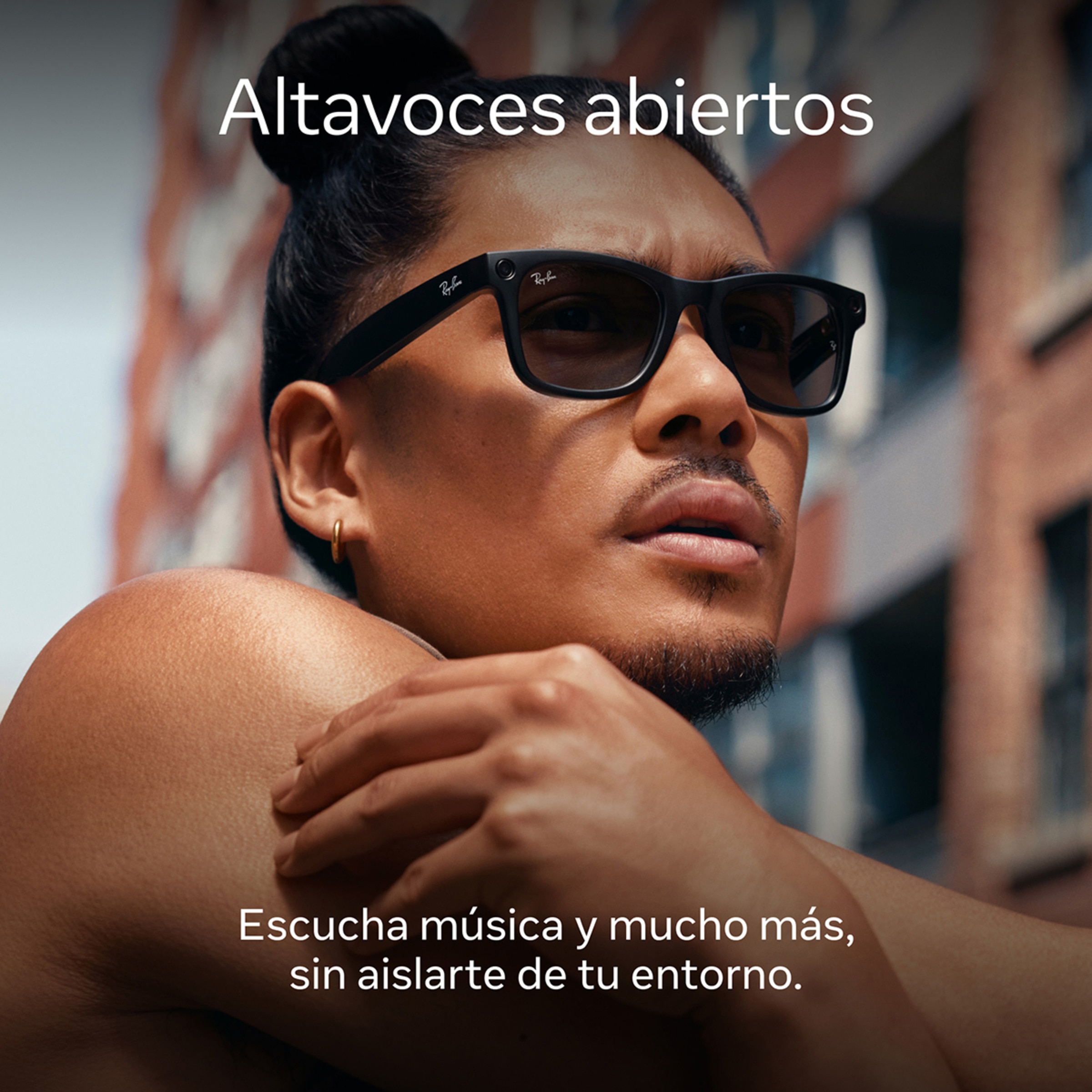 Gafa de sol inteligente Ray-Ban Meta Wayfarer piedra brillante, Transitions, Estándar · RayBan ...