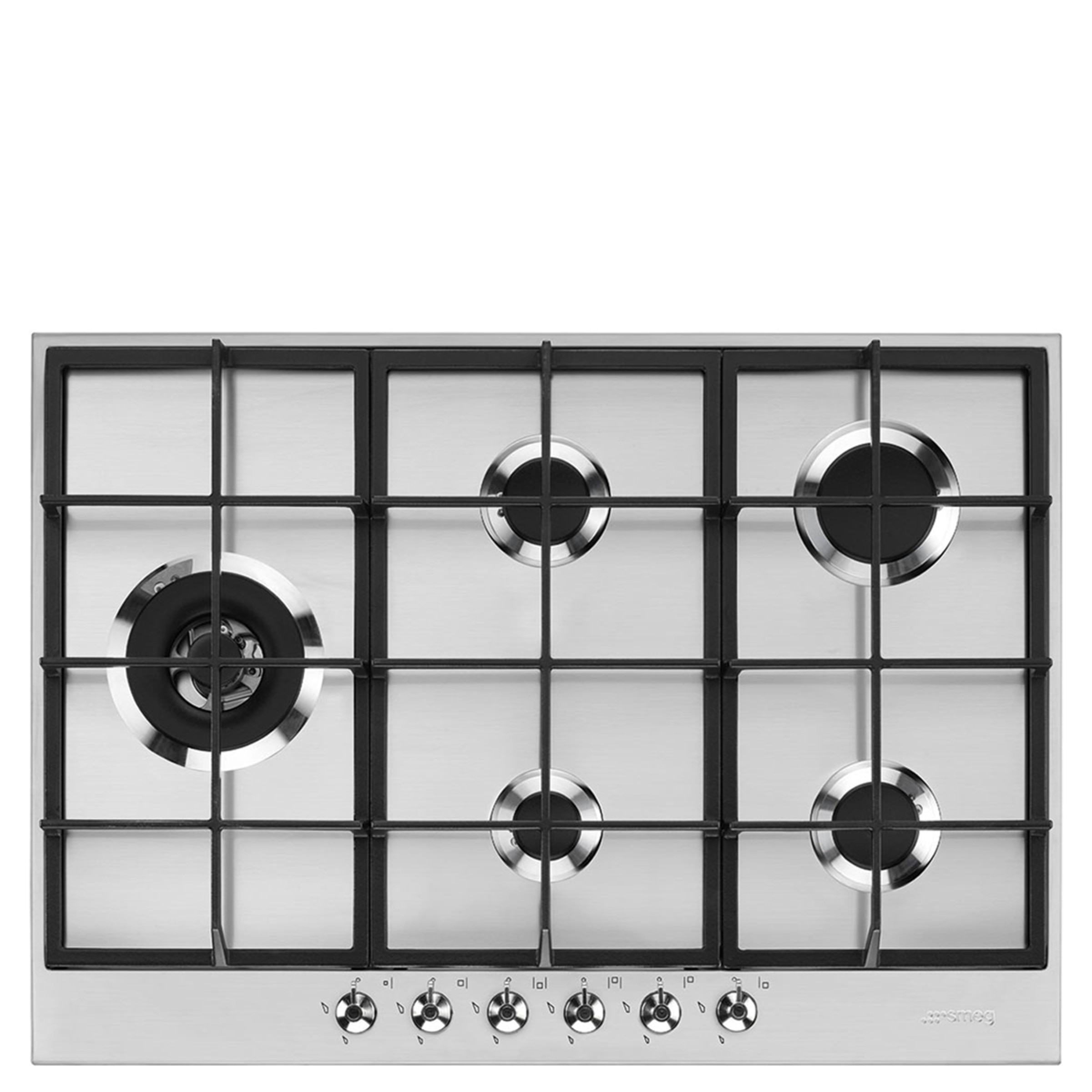 Placa de gas Smeg 4 quemadores - PX375 · Smeg · El Corte Inglés