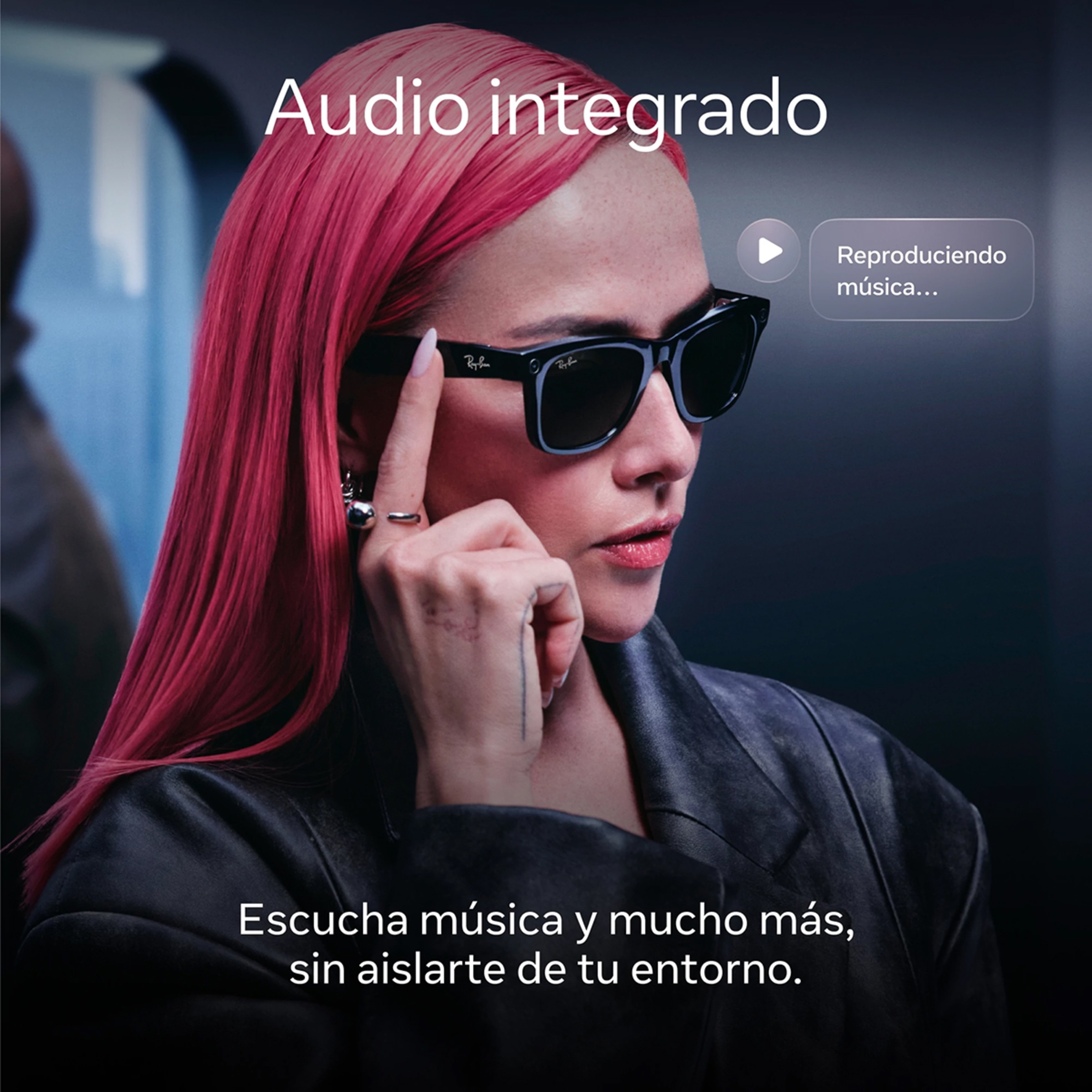 Gafa de sol inteligente unisex ovalada en inyectado · RayBan Meta · El Corte Inglés