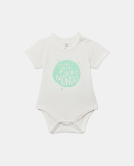 Body mensaje "papi y mami los mejores.." de bebé · Baby El Corte Inglés ...