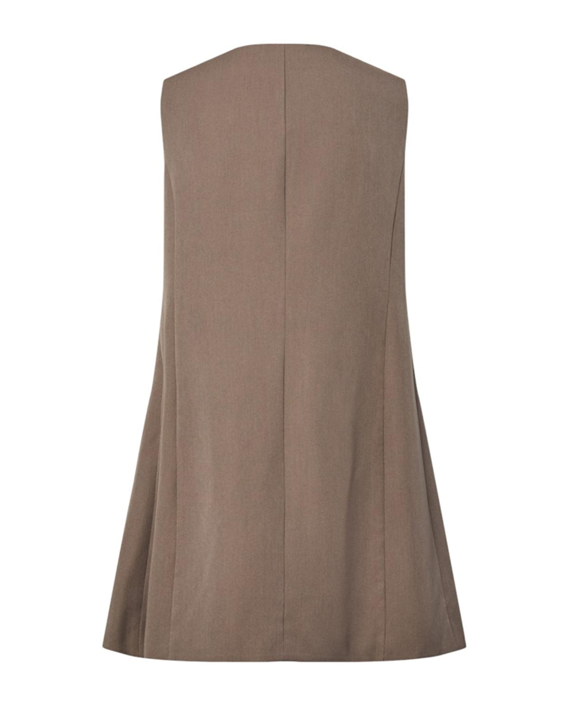 Vestido corto tipo pichi de botones y sin manga de mujer · Pieces · El ...