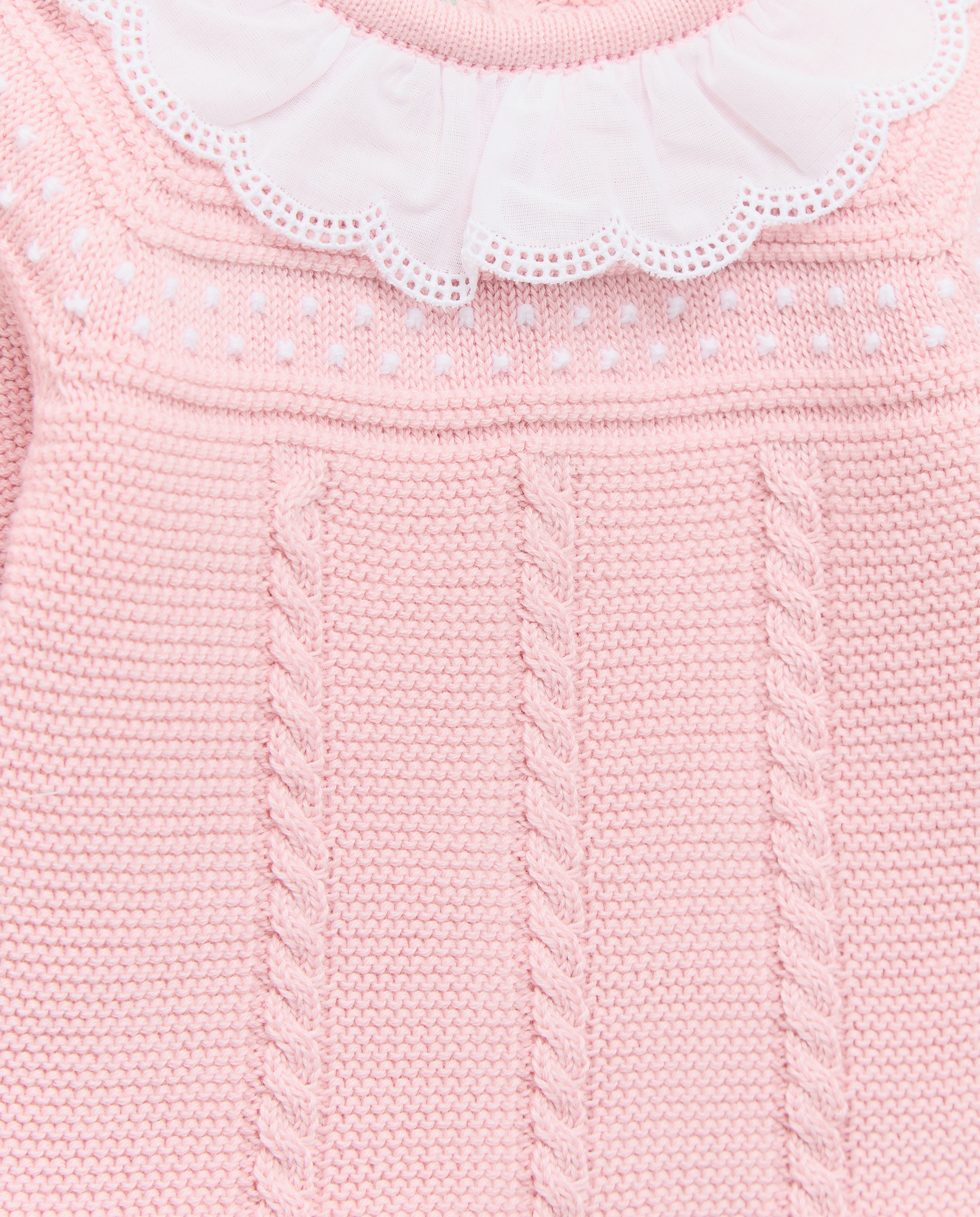 Conjunto tricot 2 piezas cuello gola con fantasía bodoques y ochos de ...