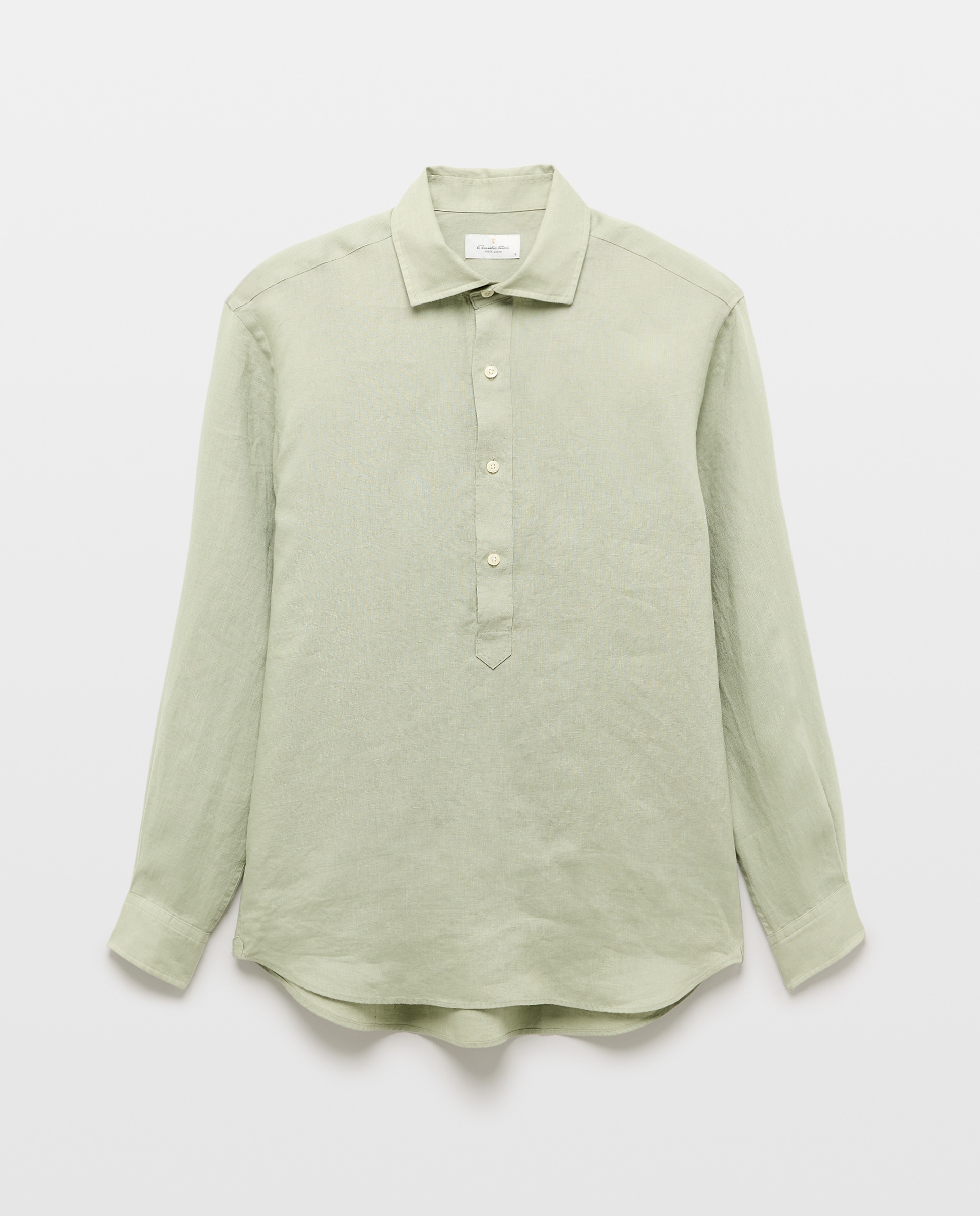 Camisa polera 100% lino de hombre Verde · El Corte Inglés