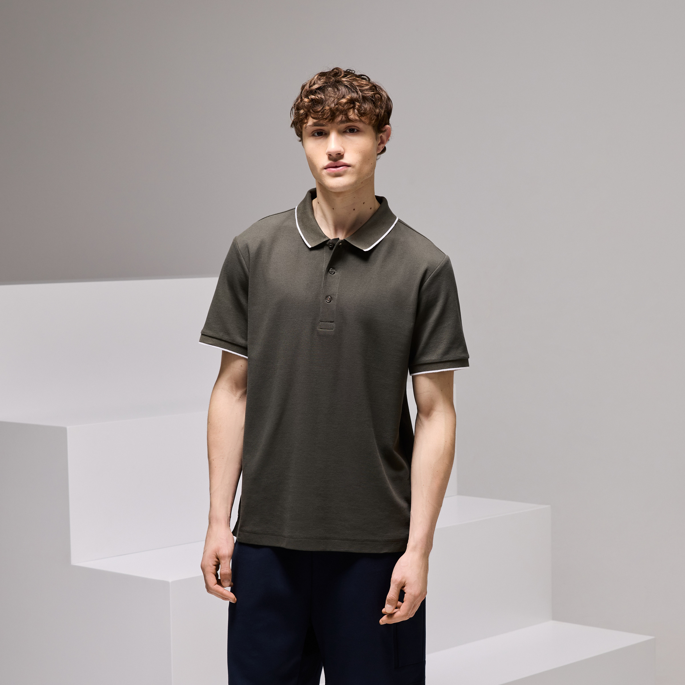 Polo Sportcasual de hombre Boomerang Oliva · El Corte Inglés