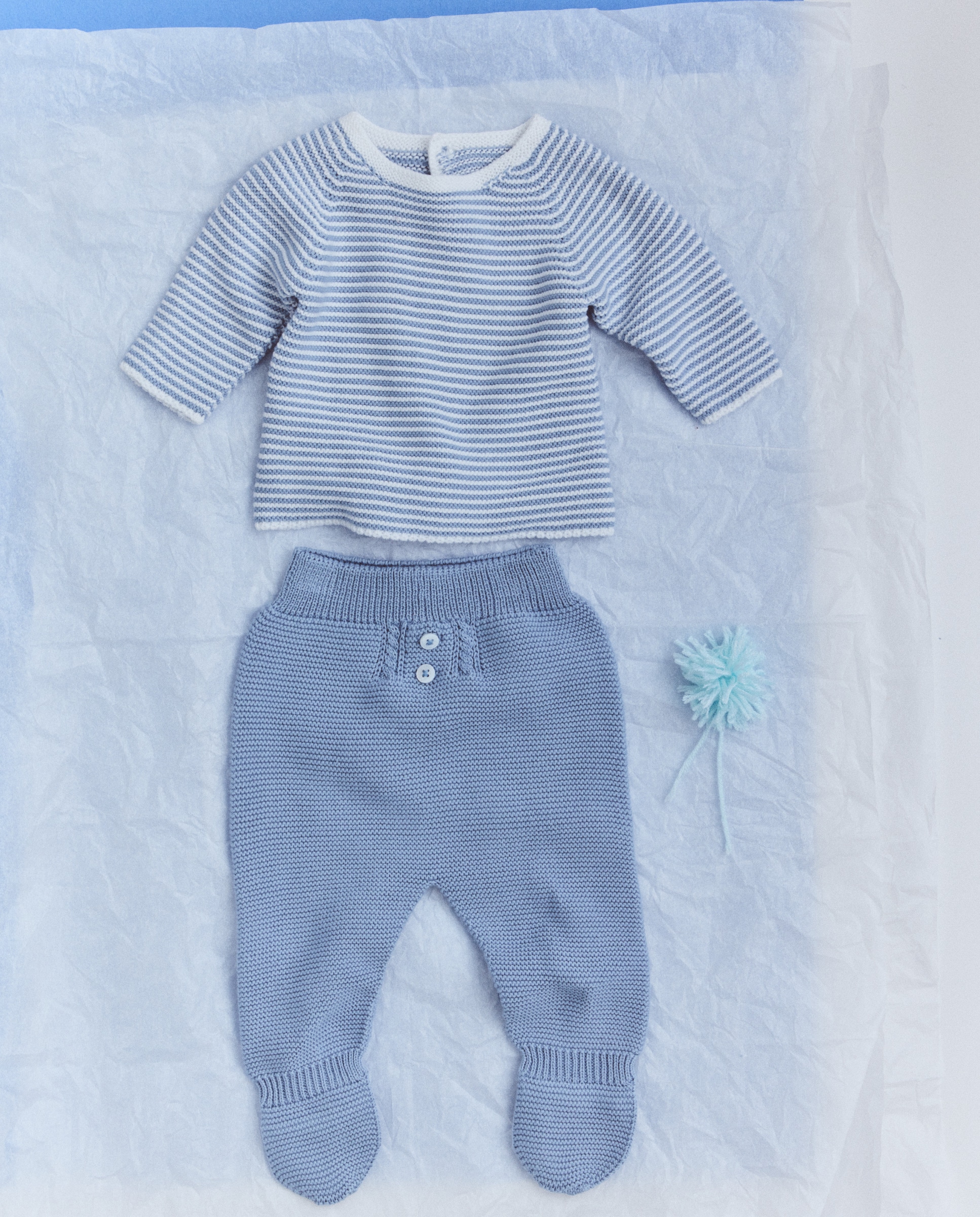 Jersey tricot raya cuello caja de bebé 400 Azul Coconut El Corte Inglés ...