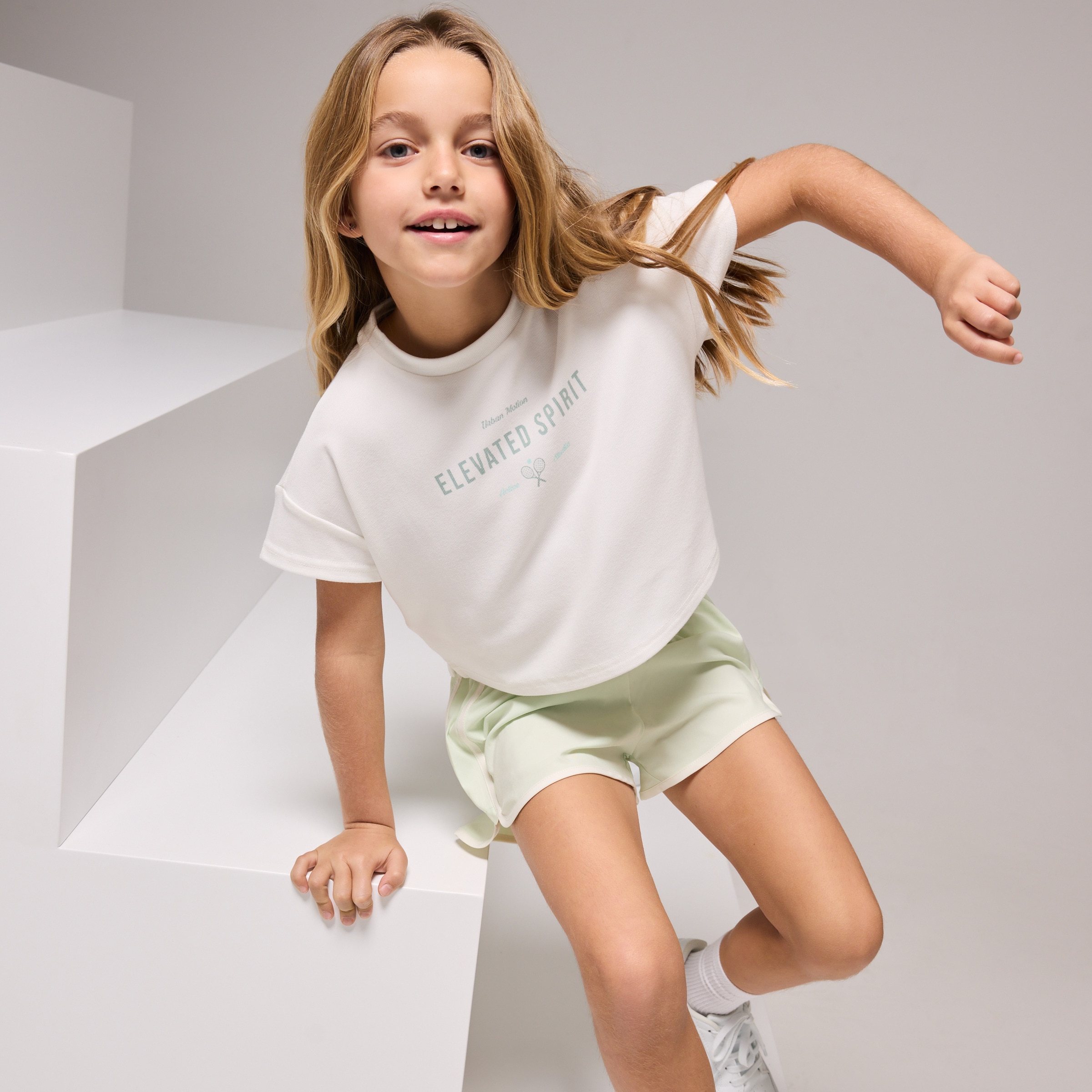 Conjunto camiseta+short Sportcasual de niña Boomerang Blanco · El Corte ...