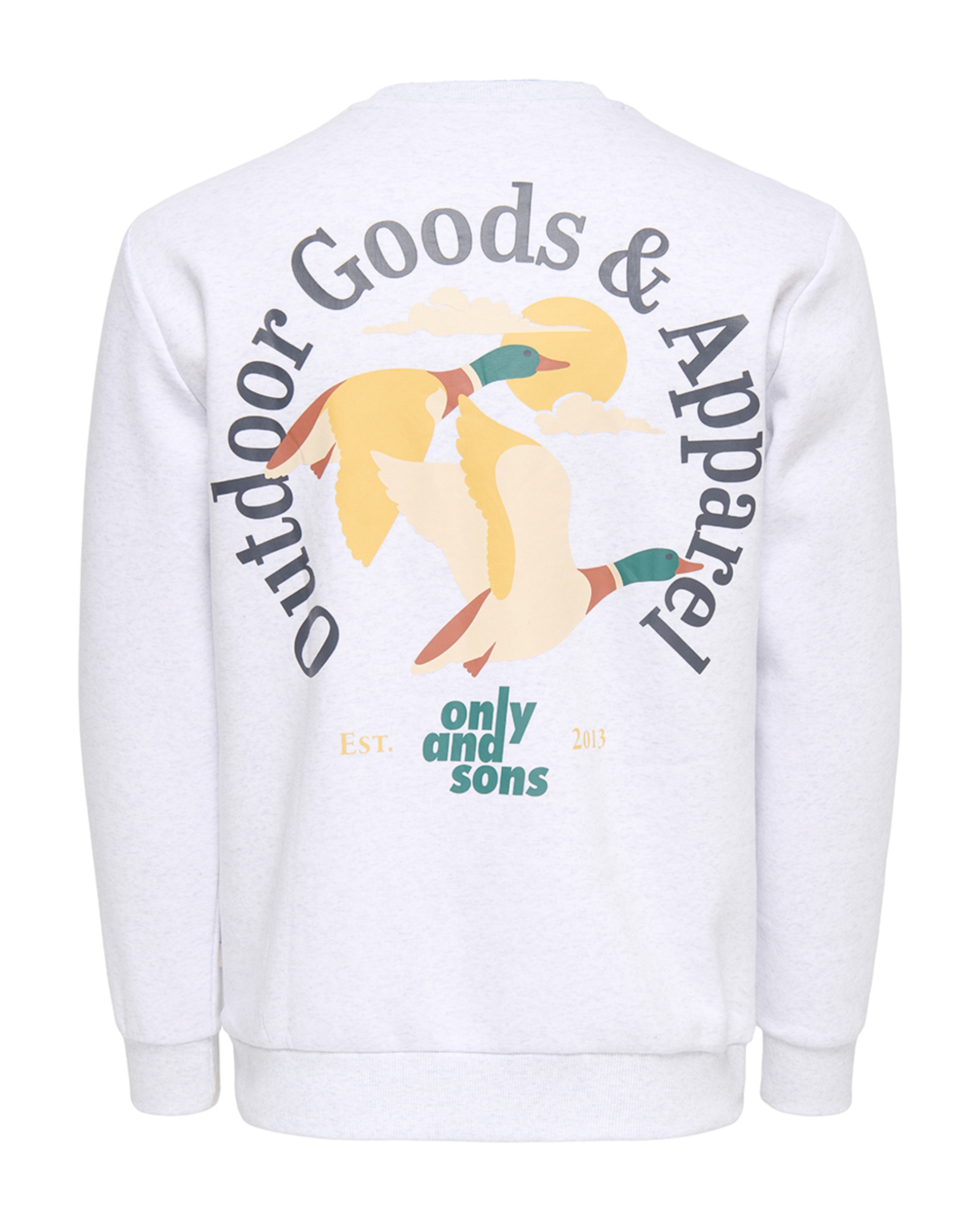 Sudadera de hombre cuello redondo. Regular fit. Gris claro · El Corte ...