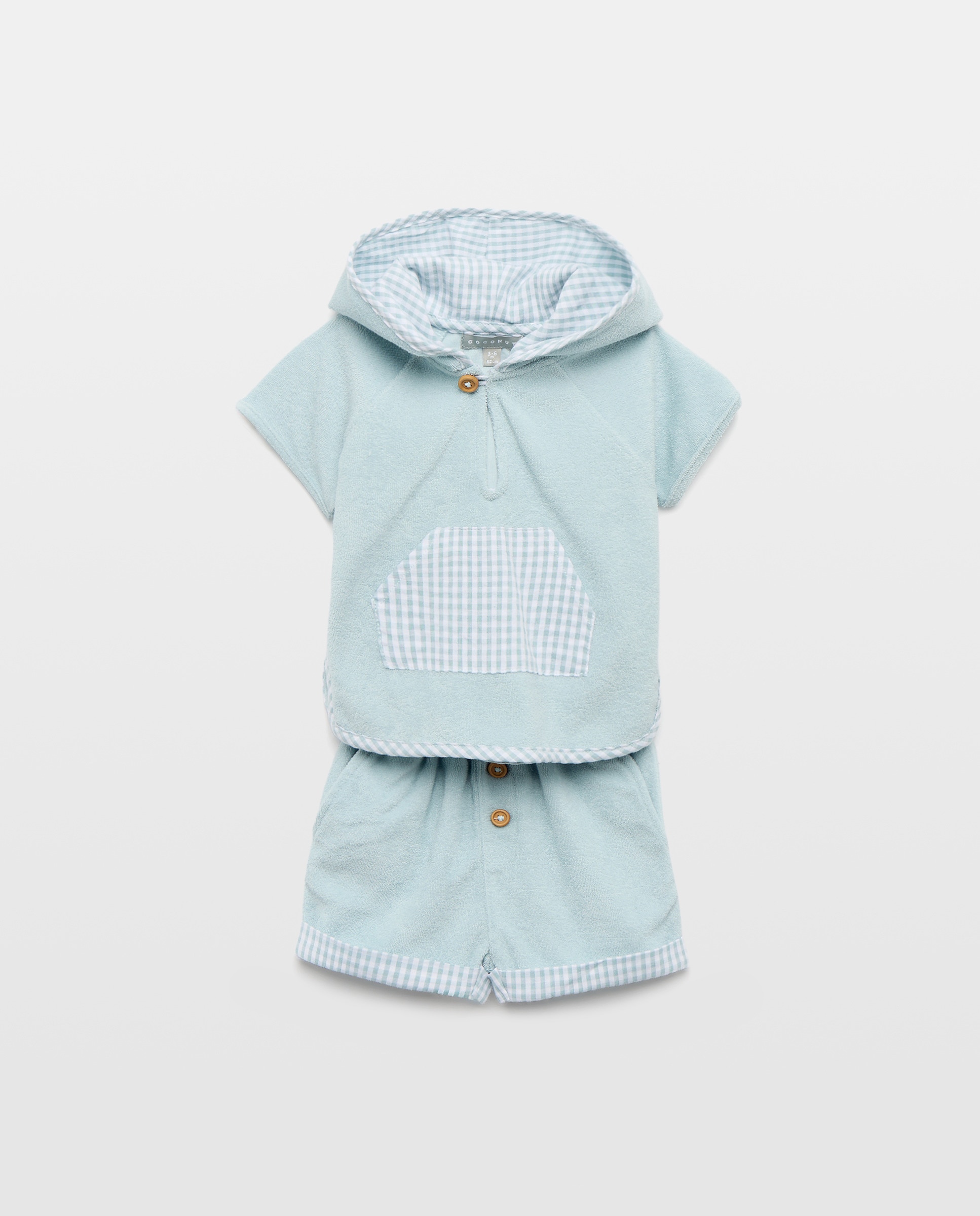 Conjunto de dos piezas de bebé niño con capucha y bolsillos Jabón ...