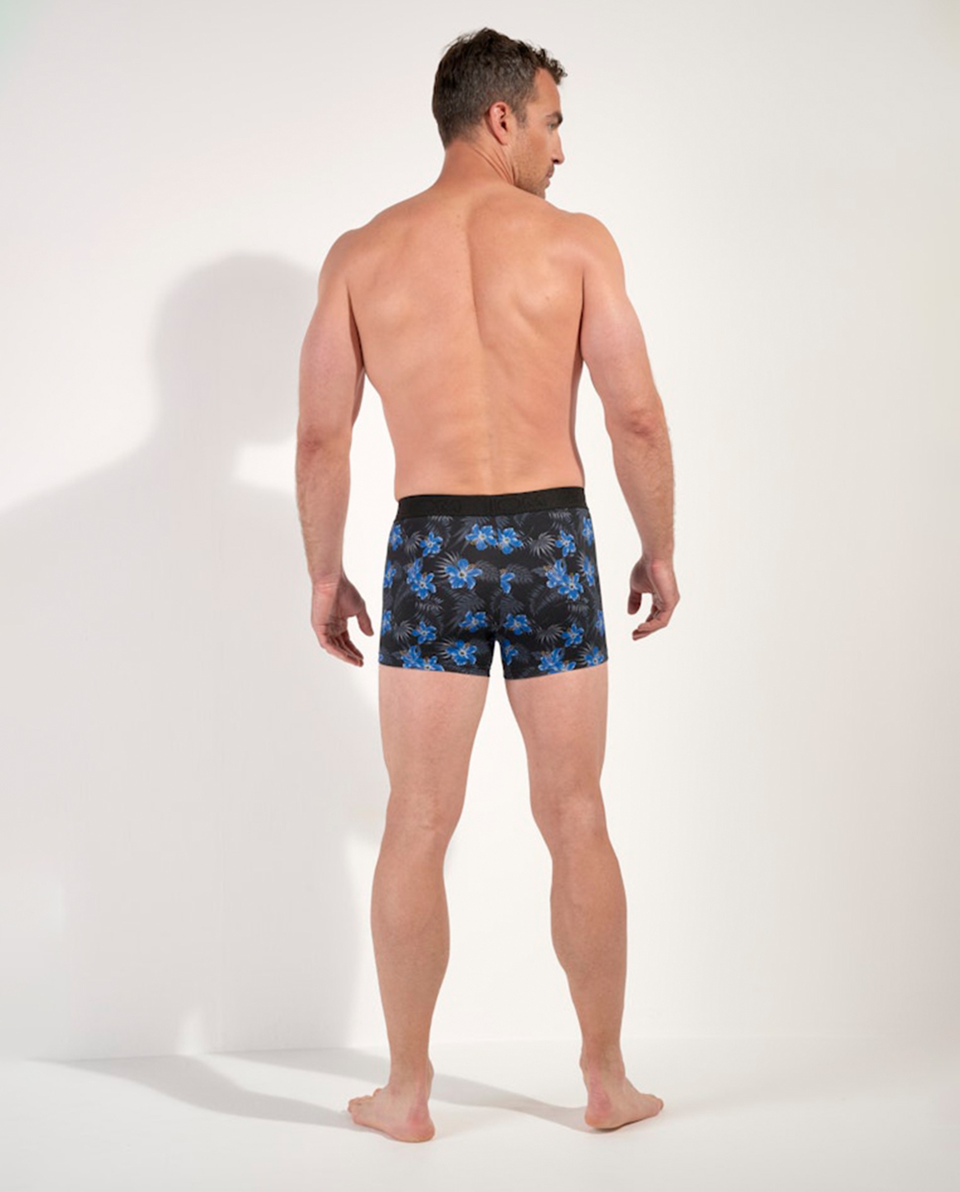 Boxer de punto cerrado en modal y algodón estampado de hombre ...