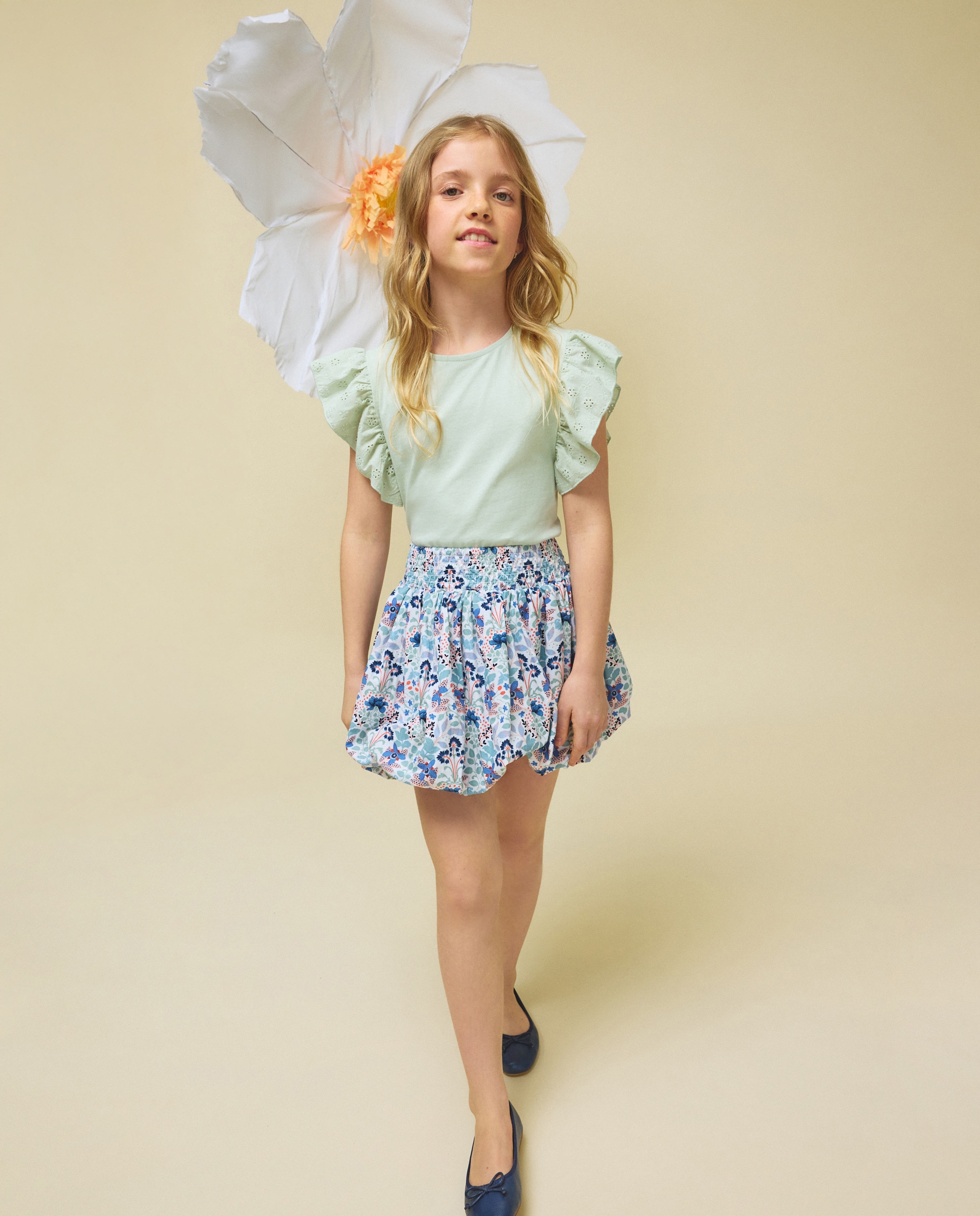 Camiseta sin mangas de niña con volante · Kids El Corte Inglés · El ...