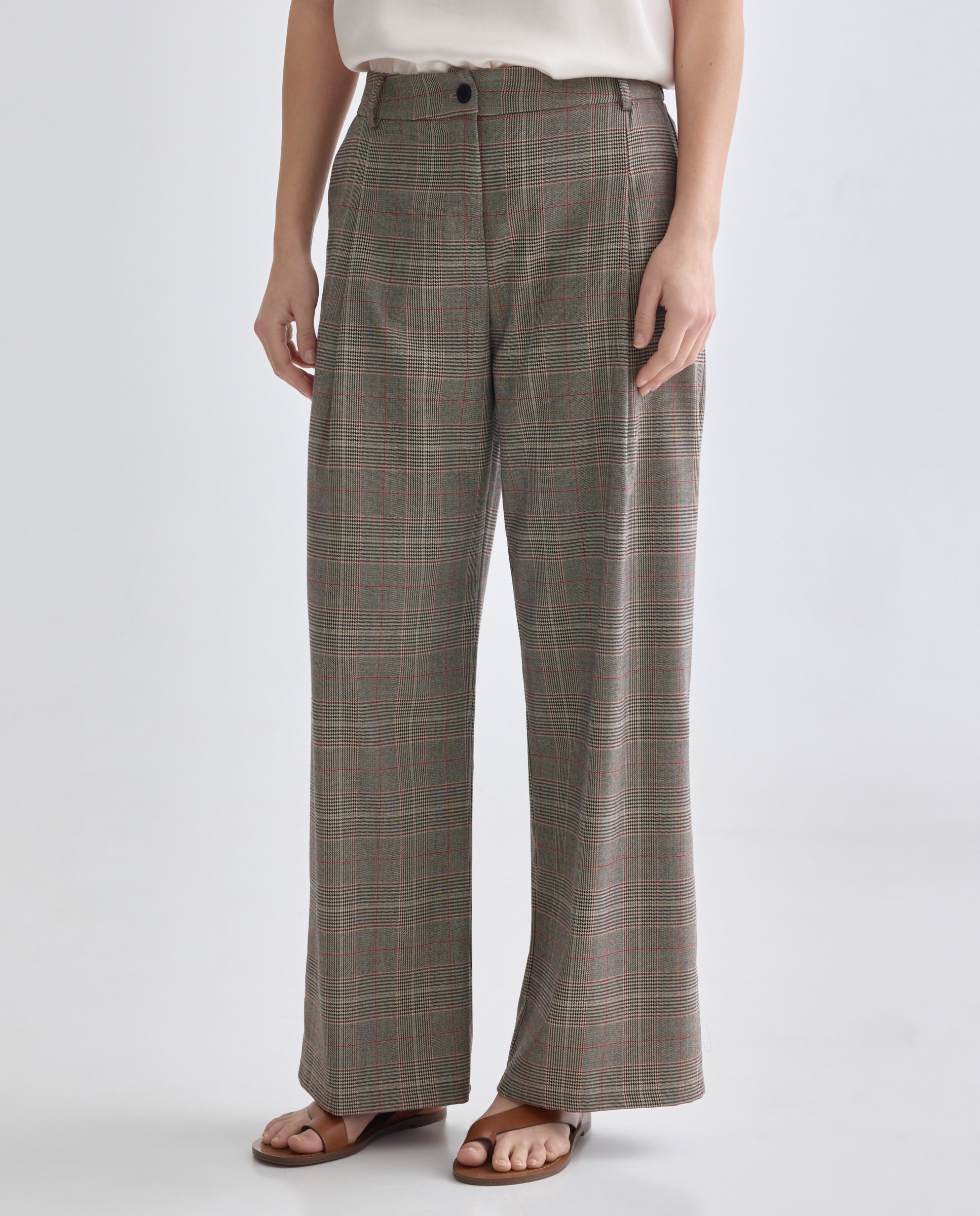 Pantalón de mujer cuadros Marrón Zermatt · El Corte Inglés