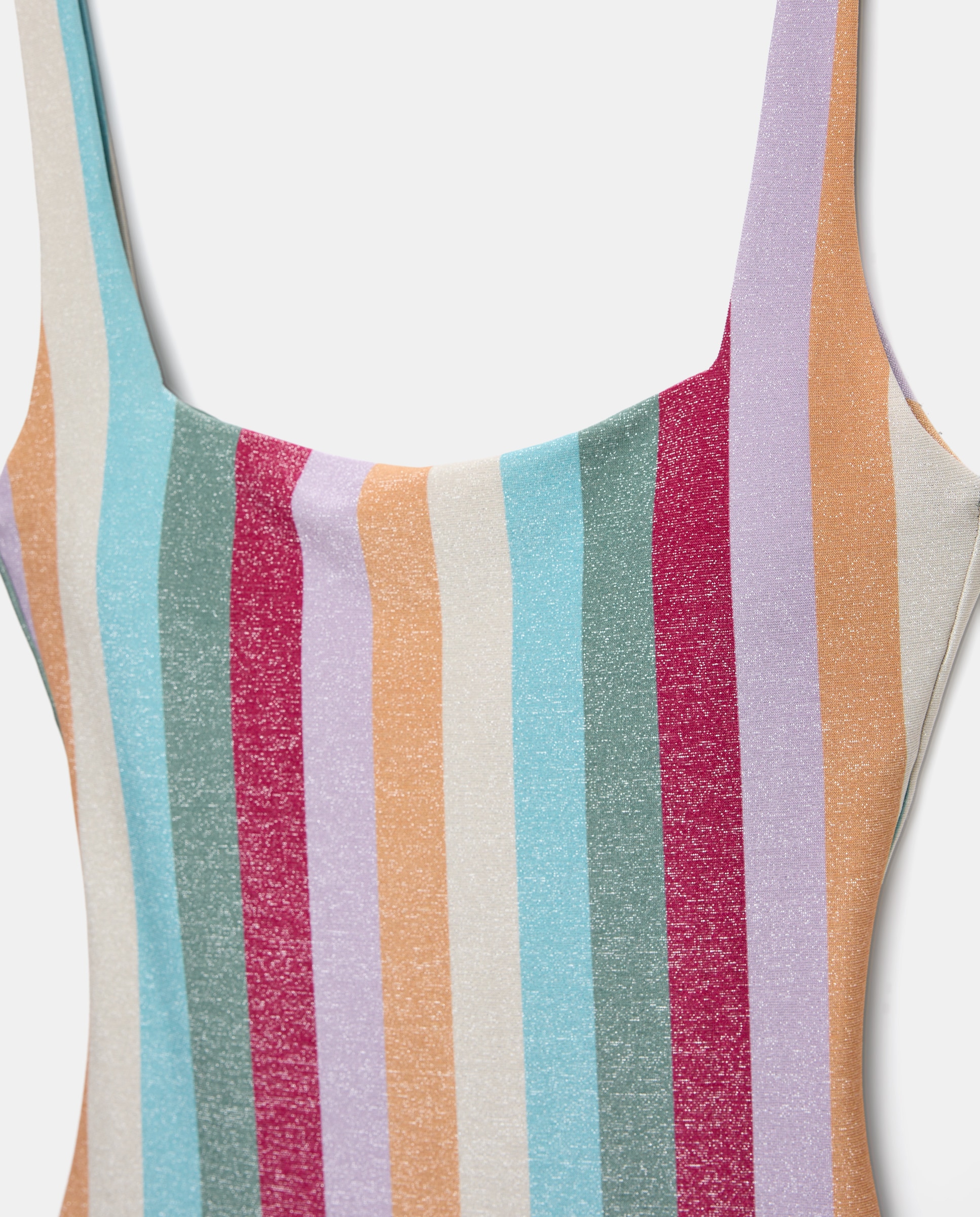 Bañador de mujer lurex estampado rayas multicolor Multicolor Énfasis ...