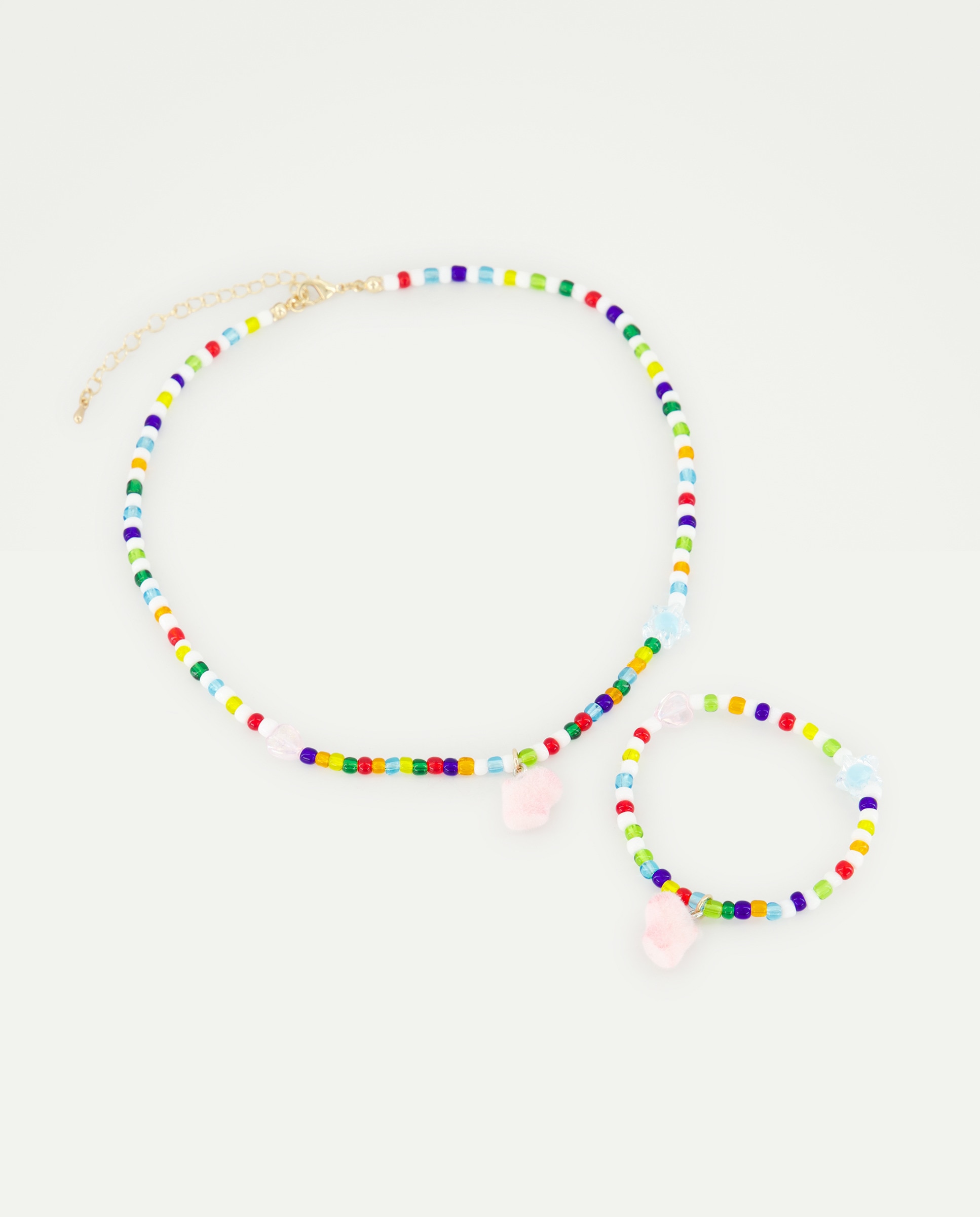 Pack Collar+pulsera bolitas madera oveja de niña Multicolor Kids El ...